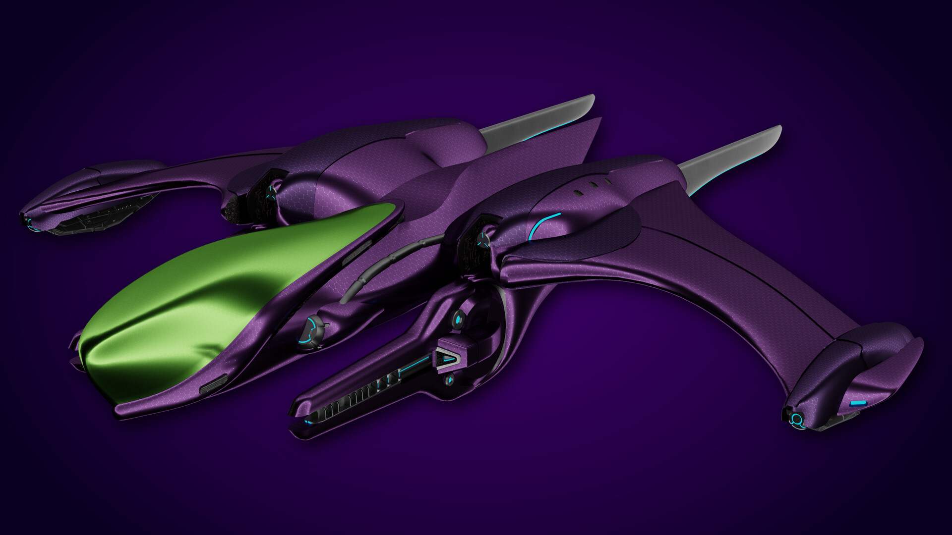 ArtStation - Nephilim space superiority fighter