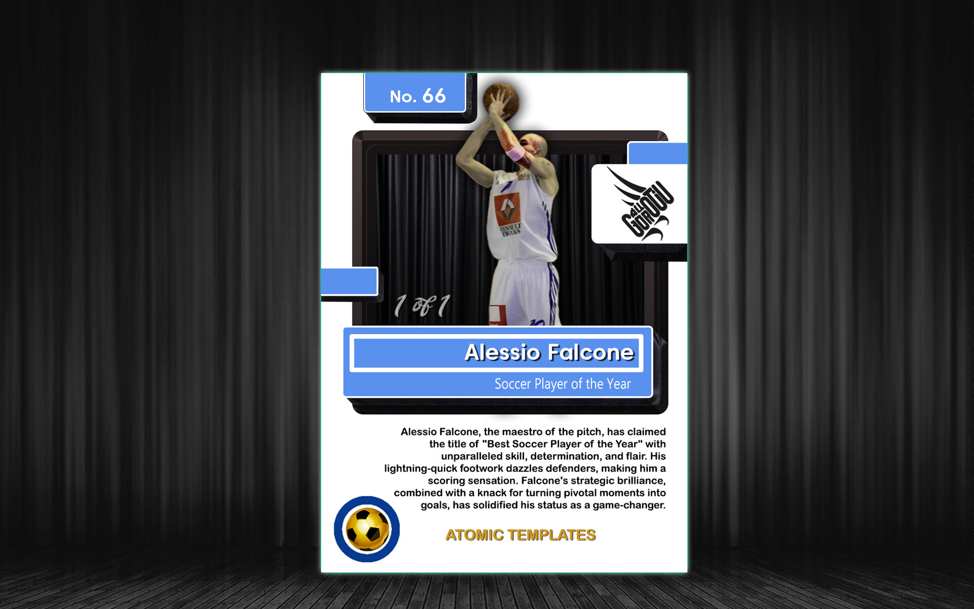 ArtStation - Volleyball trading Card Template