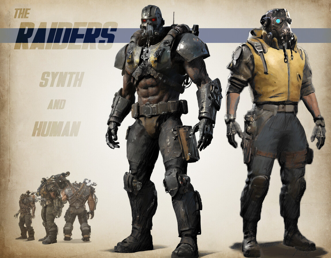 ArtStation - Concept art of the Raiders - Fallout 4