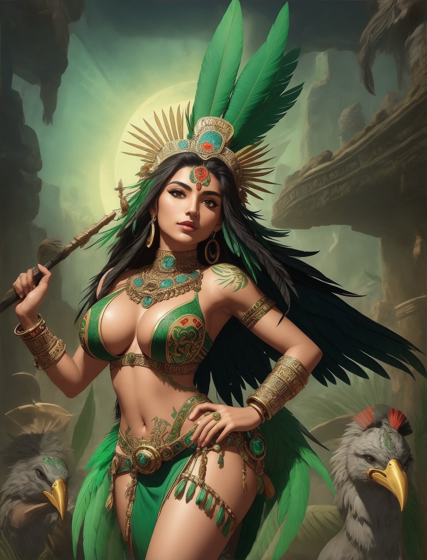 ArtStation - Aztec goddess #1
