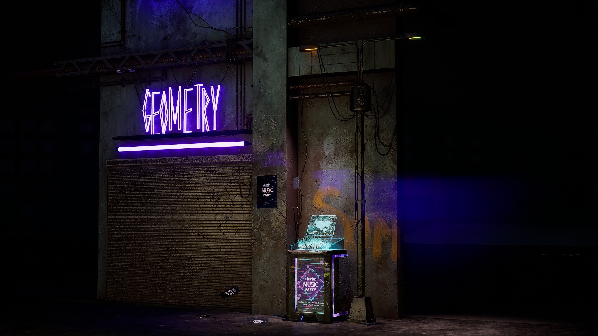 ArtStation - Cyberpunk Props - Map Machine