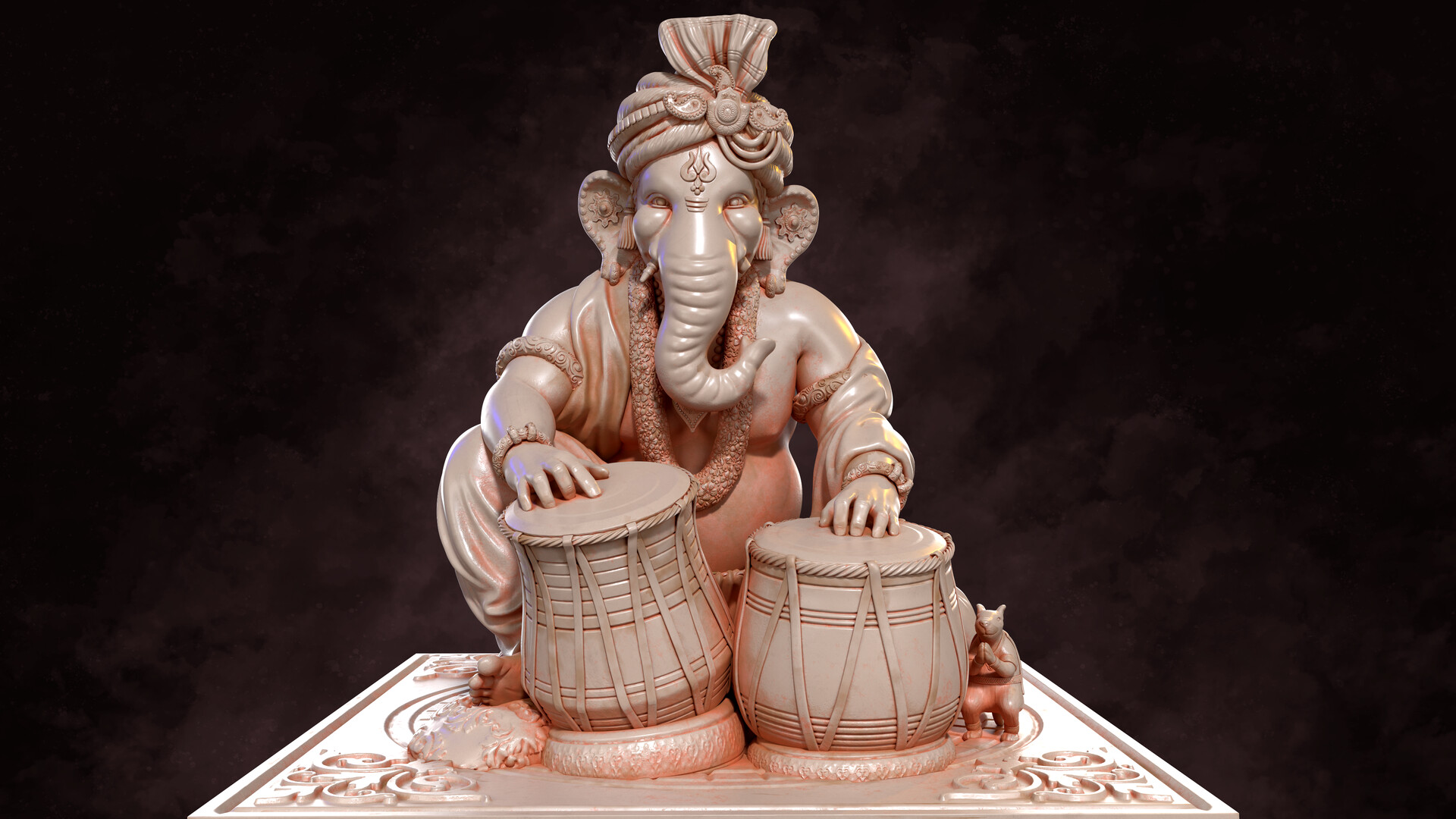 ArtStation - Shree Ganesha - Playing Tabla