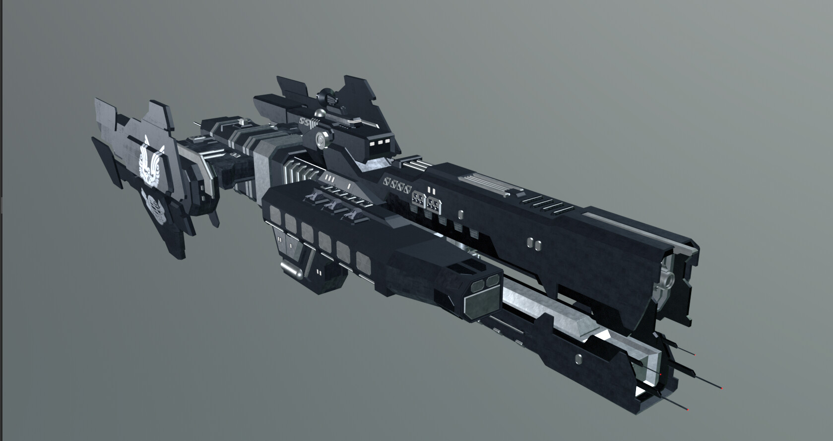 ArtStation - Halo UNSC Paris Class Heavy frigate