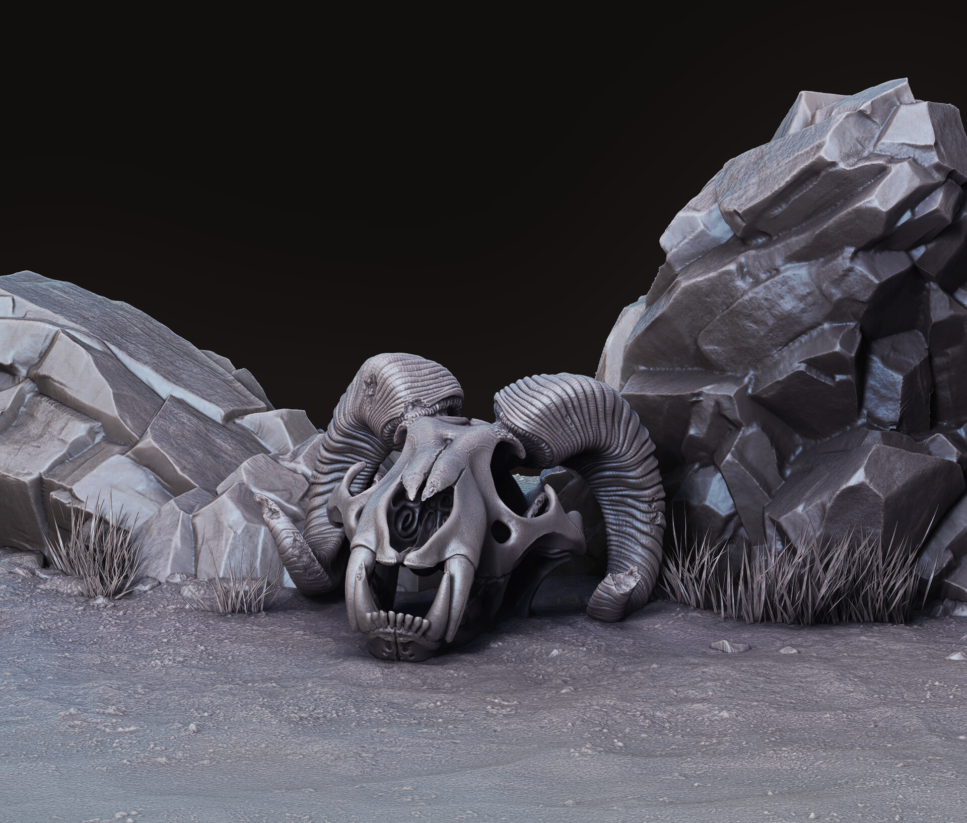 ArtStation - Unknown skull