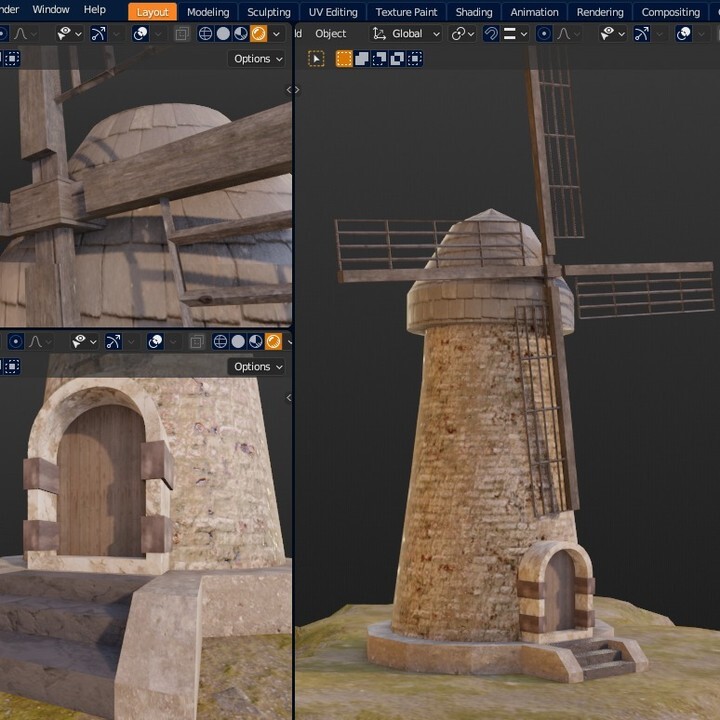 Sigrid Amazona - Windmill 3D Model