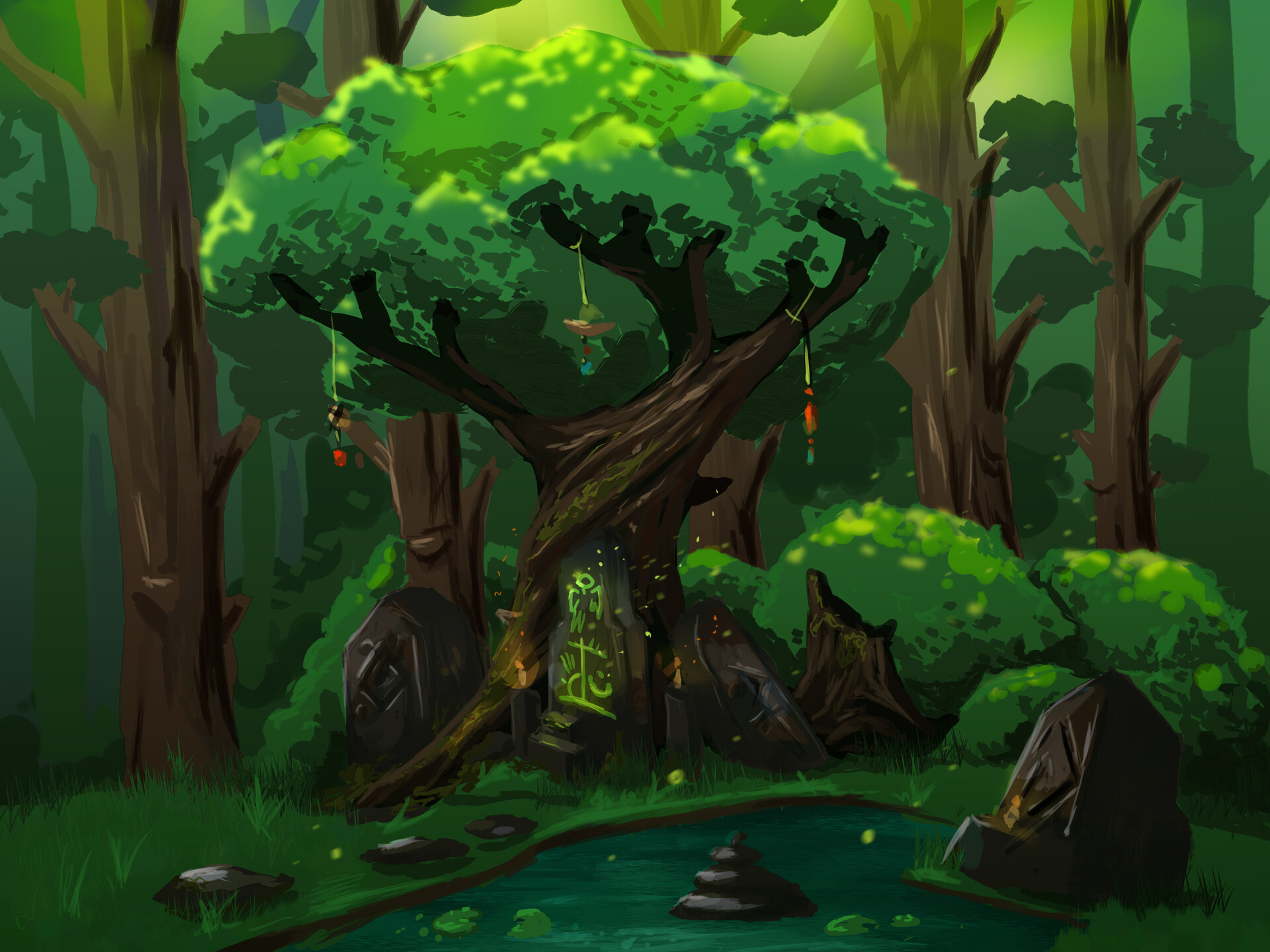 ArtStation - Magical forest