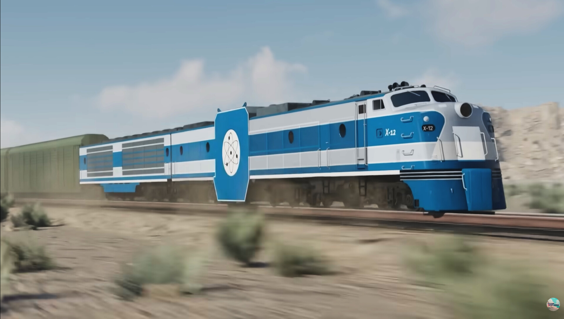 Tim Samedov - X-12 atomic locomotive concept