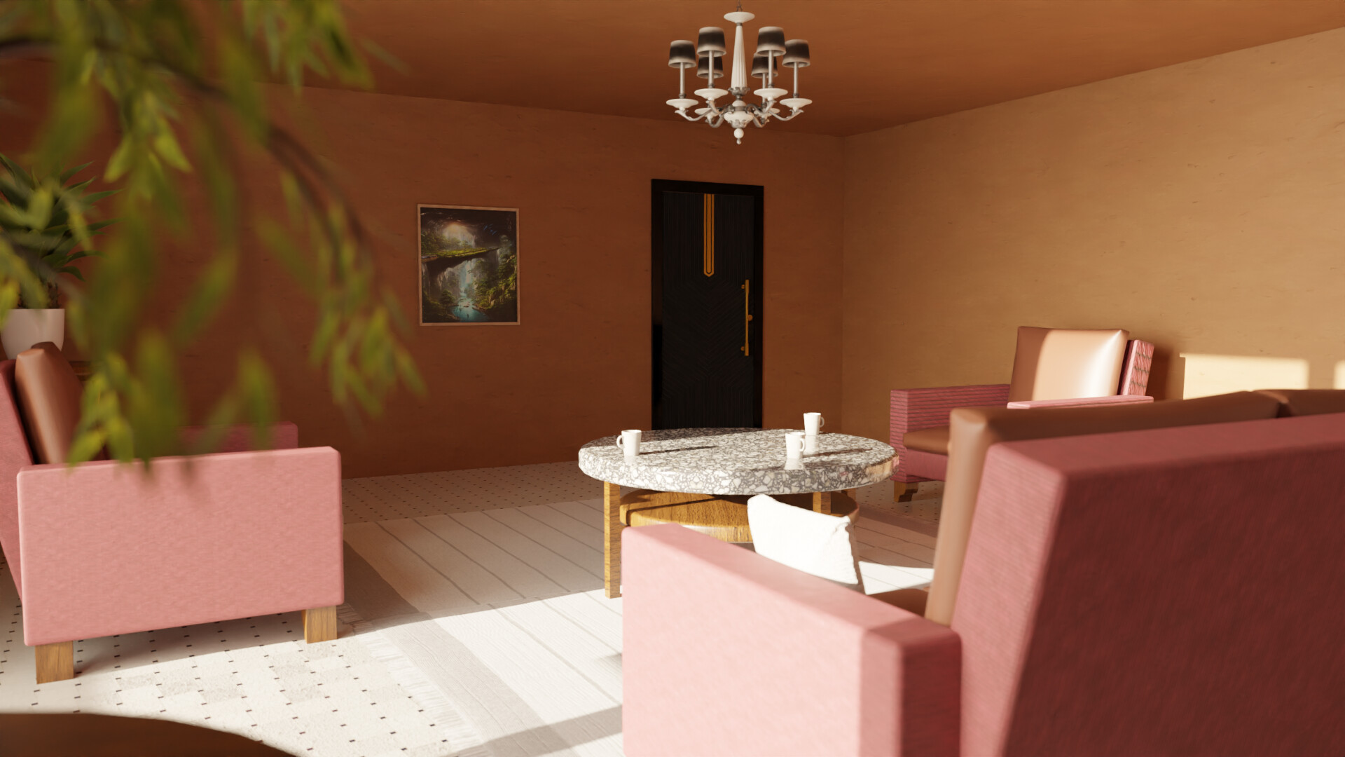 ArtStation - Living Room Concept Design.