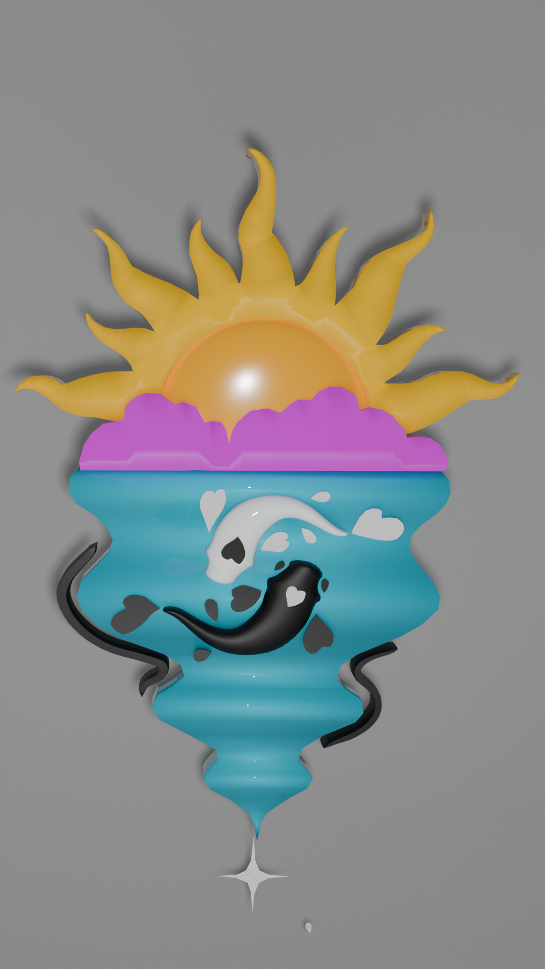 ArtStation - The Melting of the Sun: A 3D Artistic Interpretation