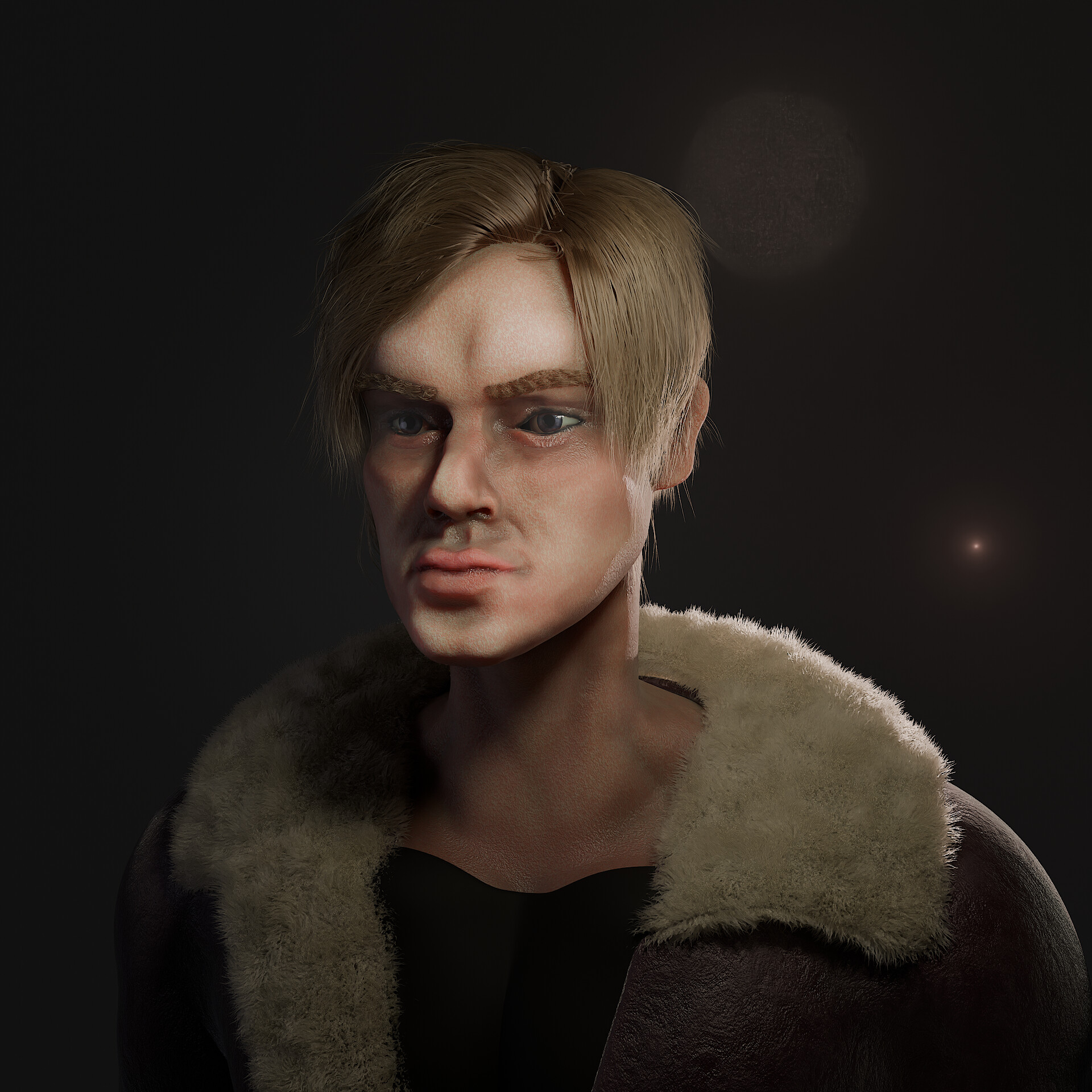 ArtStation - RE4 Leon - Portrait Render