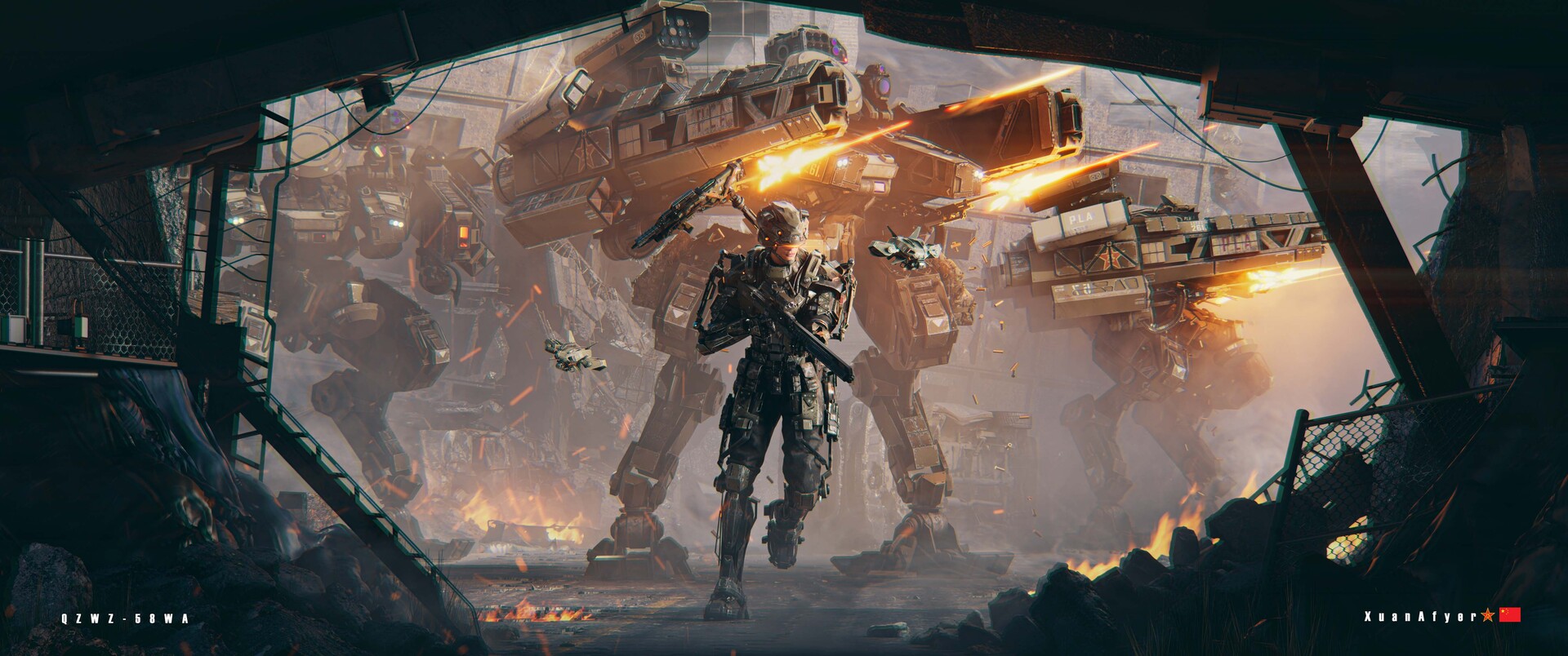 ArtStation - Space Marine Mech Squad