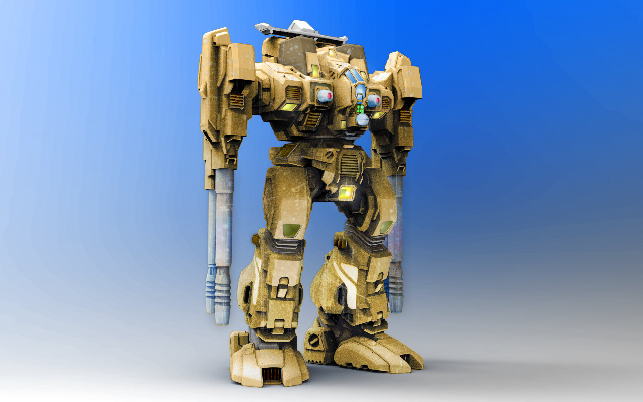 Brian O'Connor - BattleTech 3D models rendered and colorized