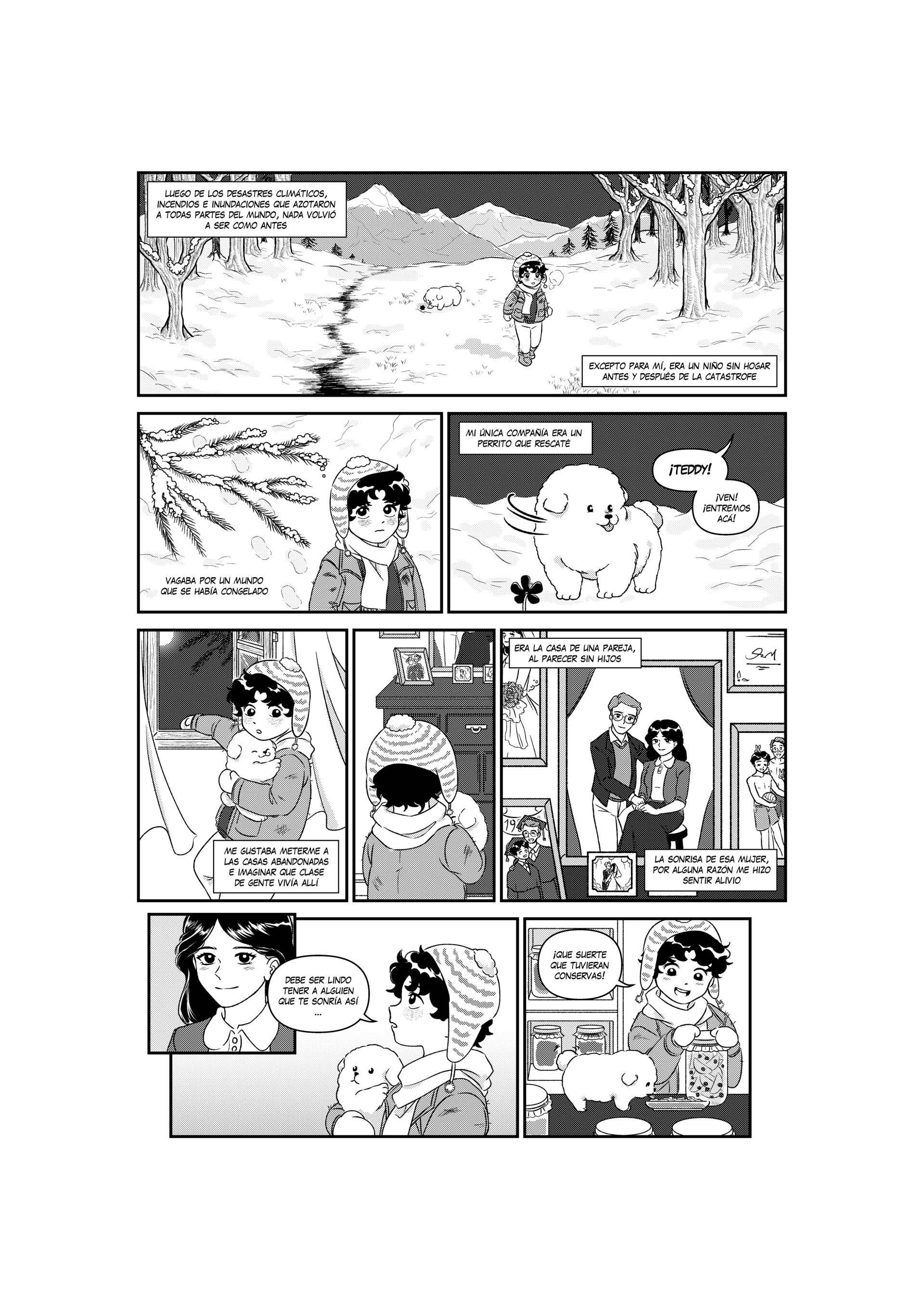 ArtStation - Hogar en la nieve - Original comic