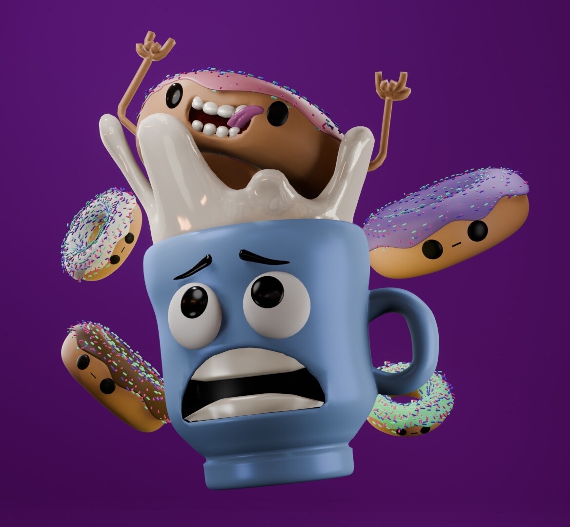 ArtStation - Scared cup