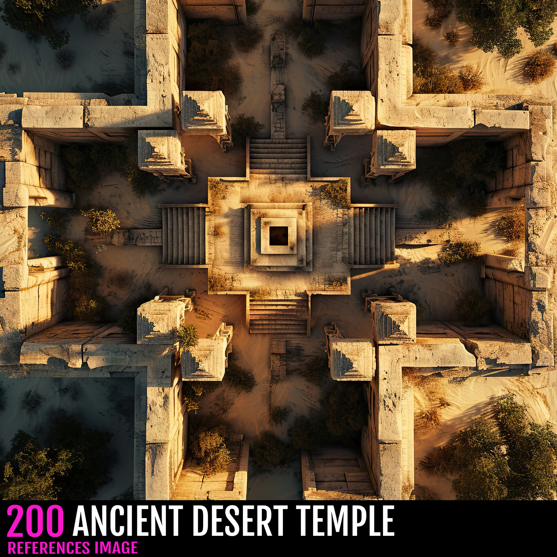 ArtStation - 200 ANCIENT DESERT TEMPLE / 4K