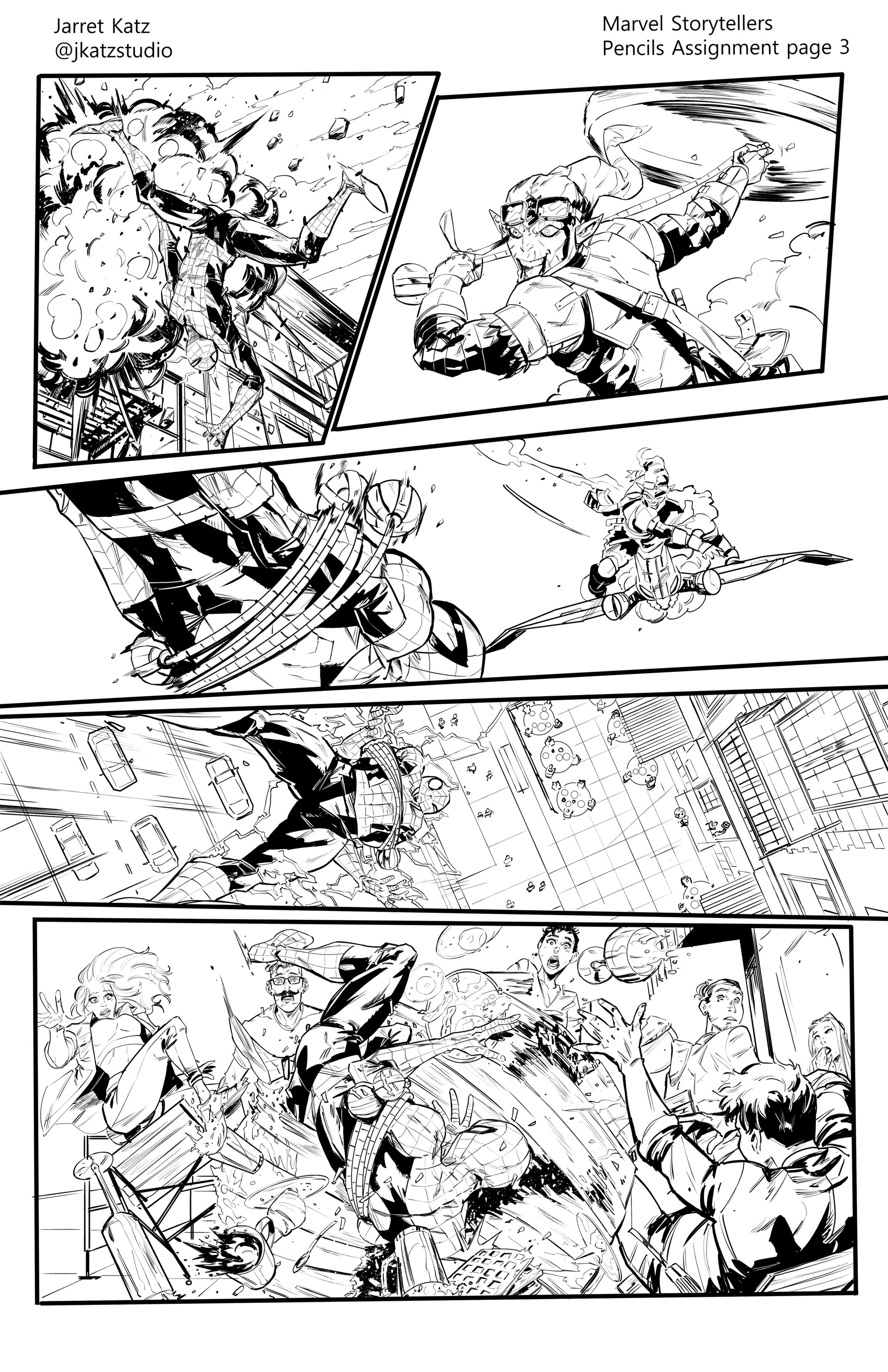 Jarret Katz - Proko Marvel Storytellers Comic Book Pages