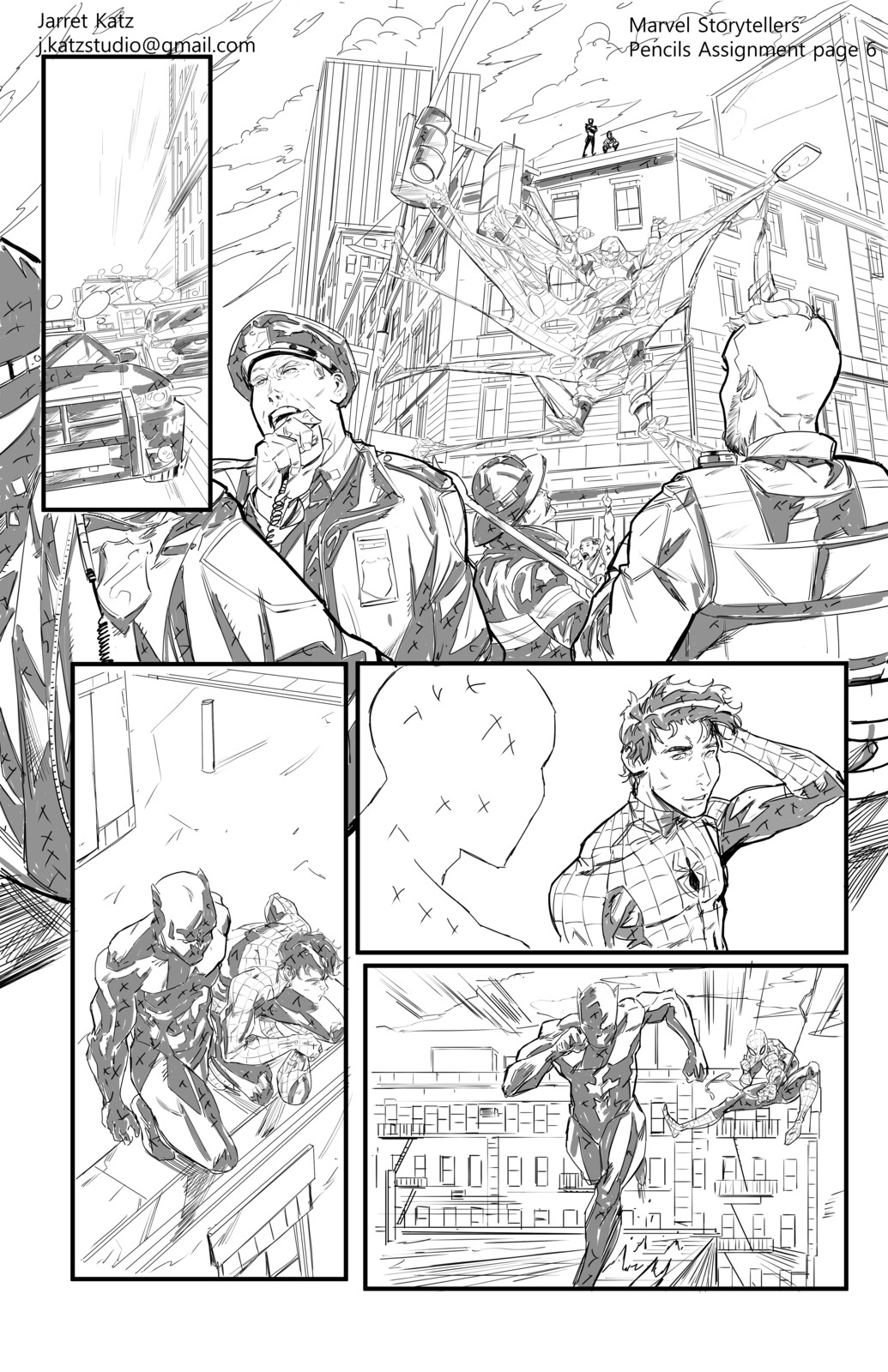 Jarret Katz - Proko Marvel Storytellers Comic Book Pages