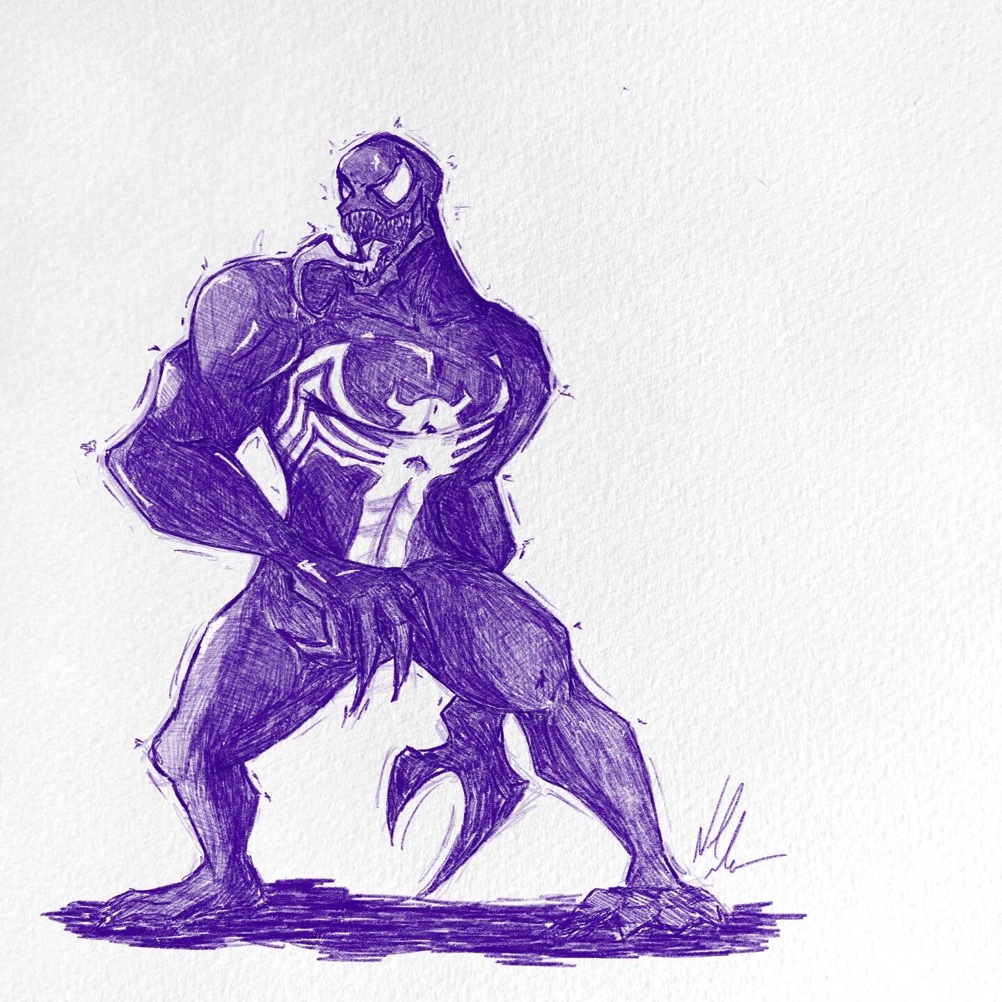 ArtStation - Venom Unleashed Sketch