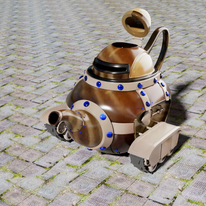 Christa Chandler's Art - Winning Teapot