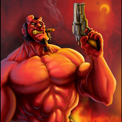 hellboy artstation