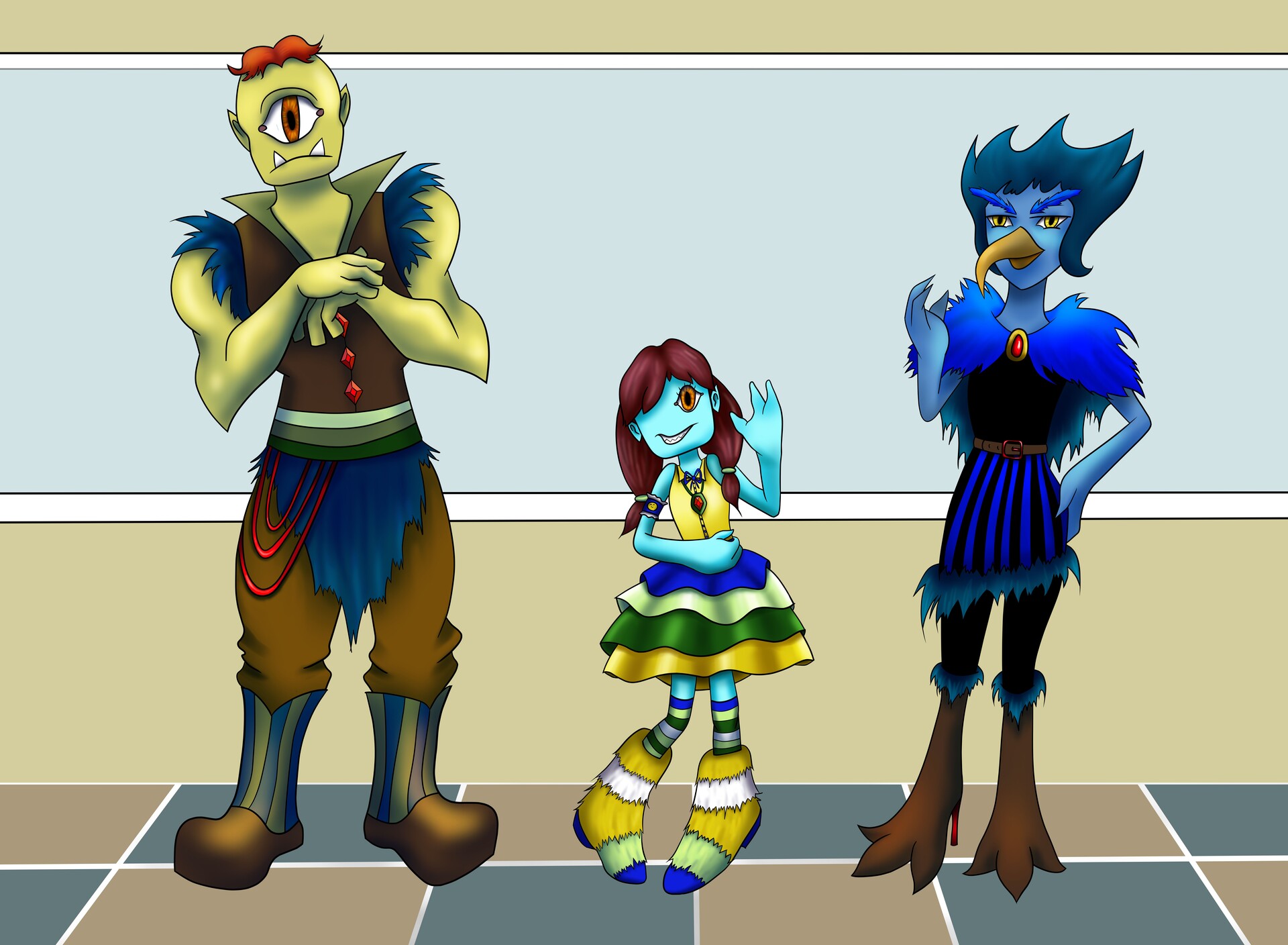 ArtStation - Monster Family Line Up