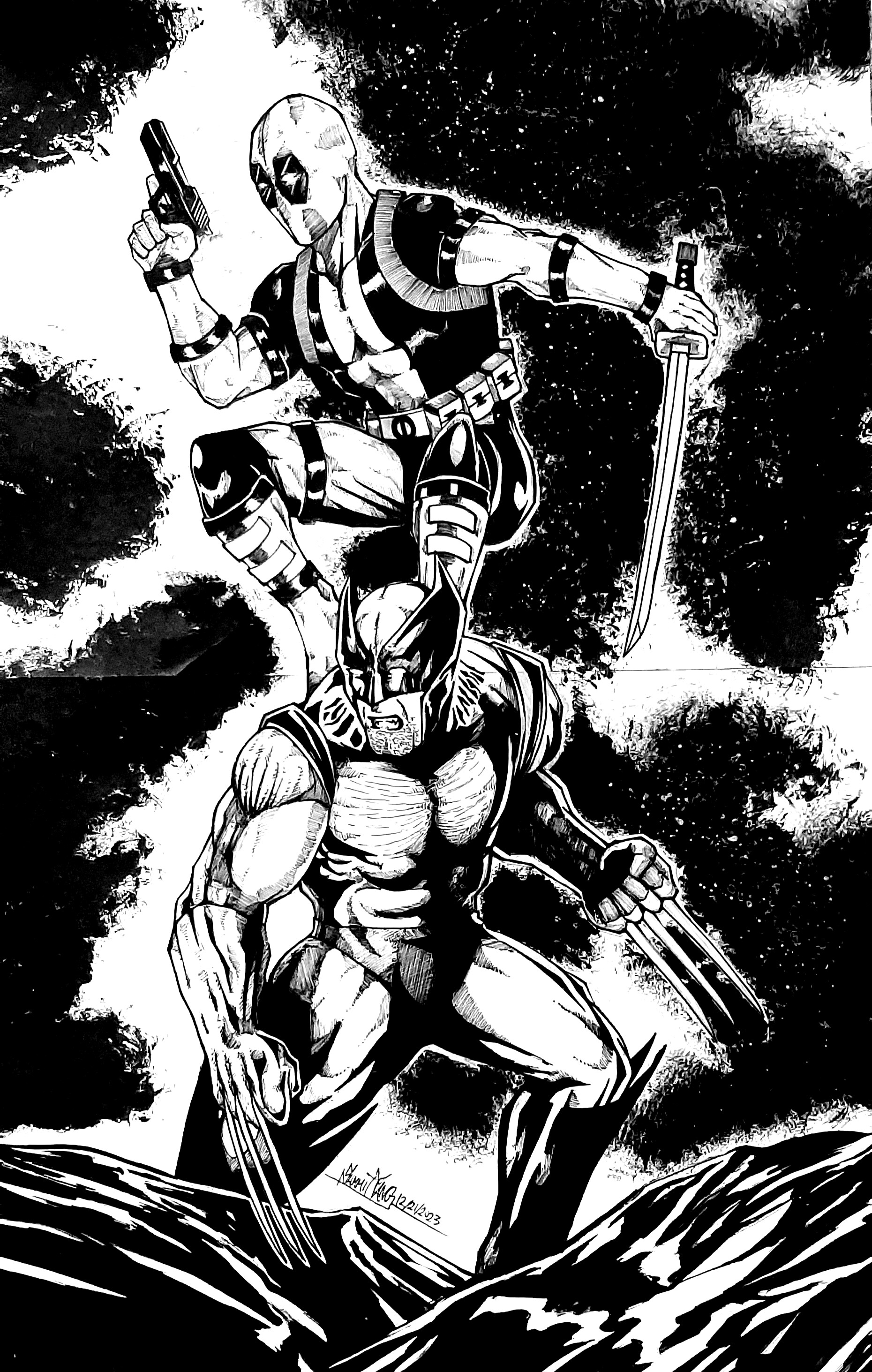 Artstation Wolverine X Deadpool