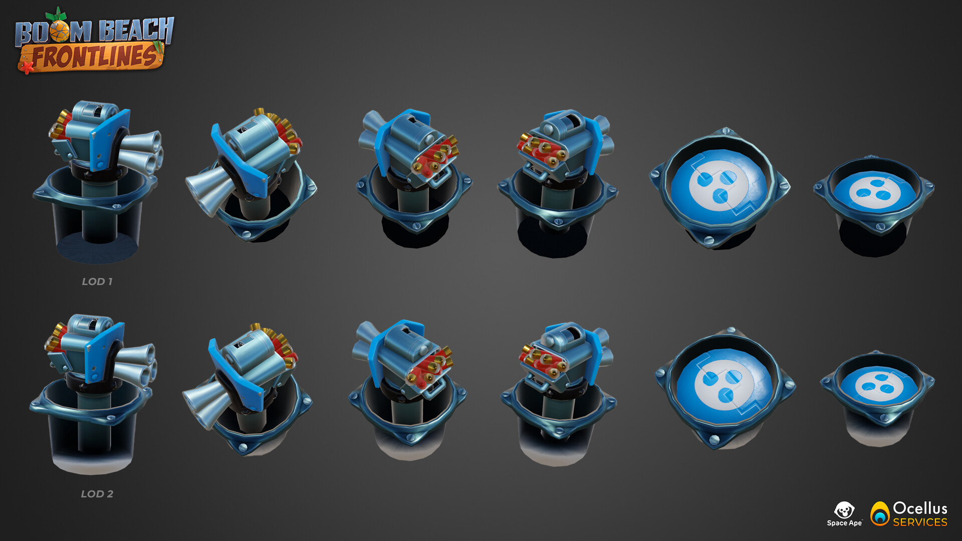Ocellus - SERVICES - Boom Beach: Frontlines - Slug Blaster