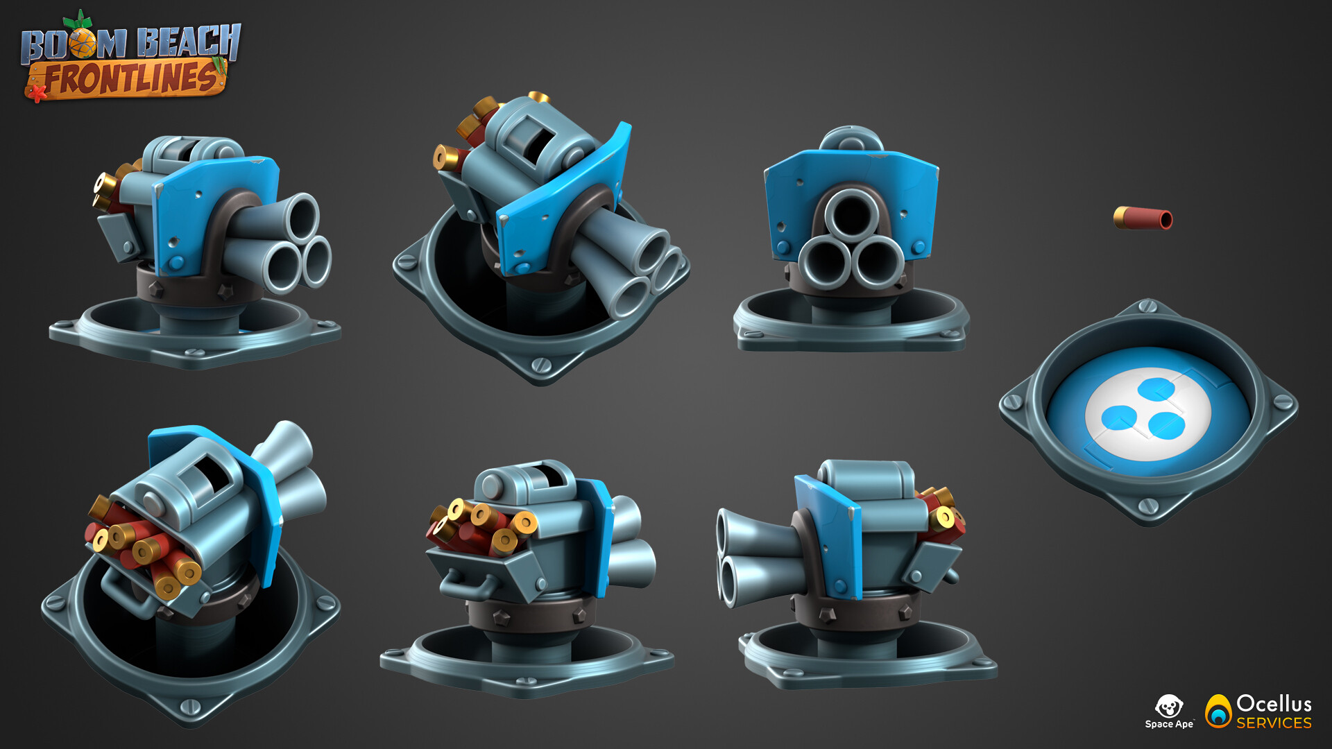 Ocellus - SERVICES - Boom Beach: Frontlines - Slug Blaster