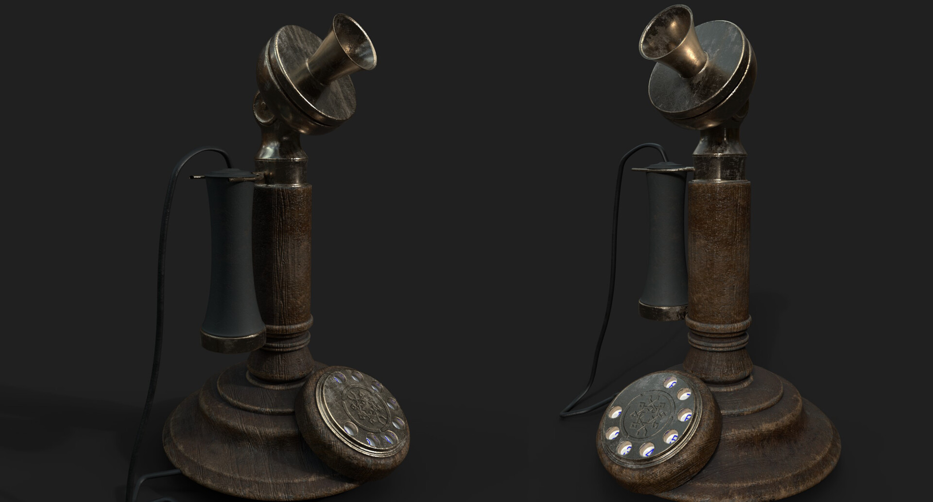 ArtStation - OLD Candlestick Telephone