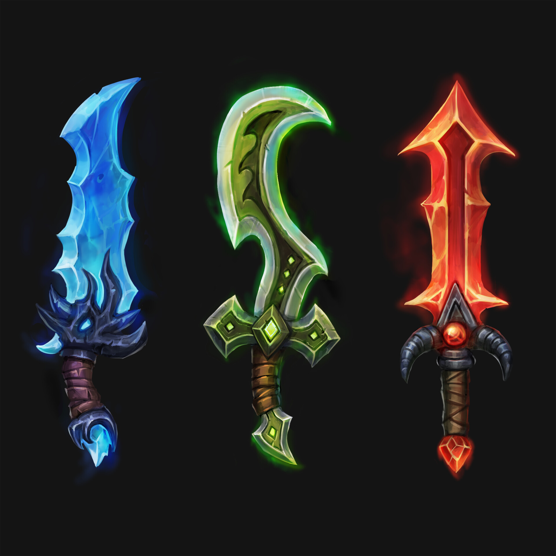 ArtStation - Fantasy One-Handed Daggers