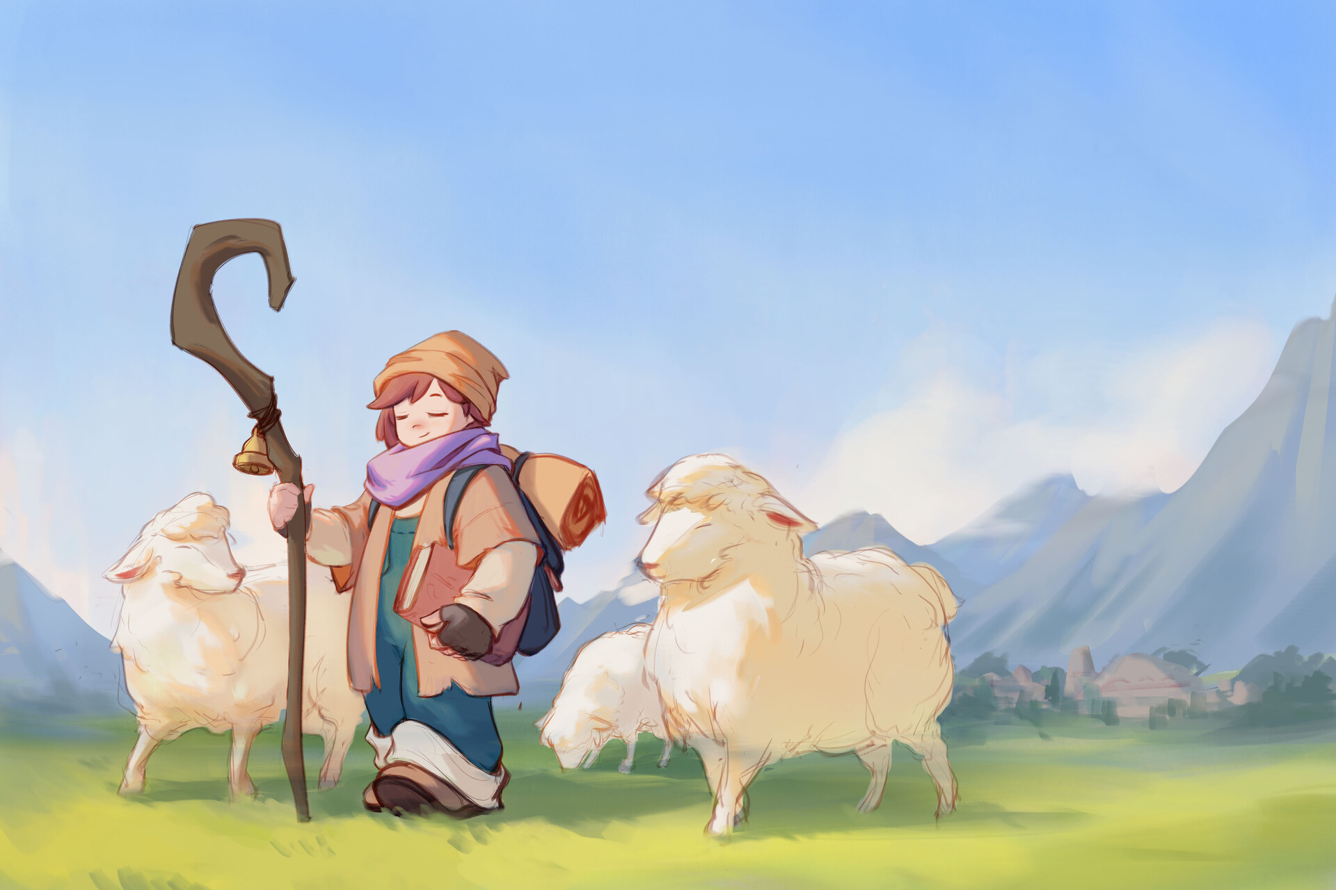 ArtStation - The blind shephern