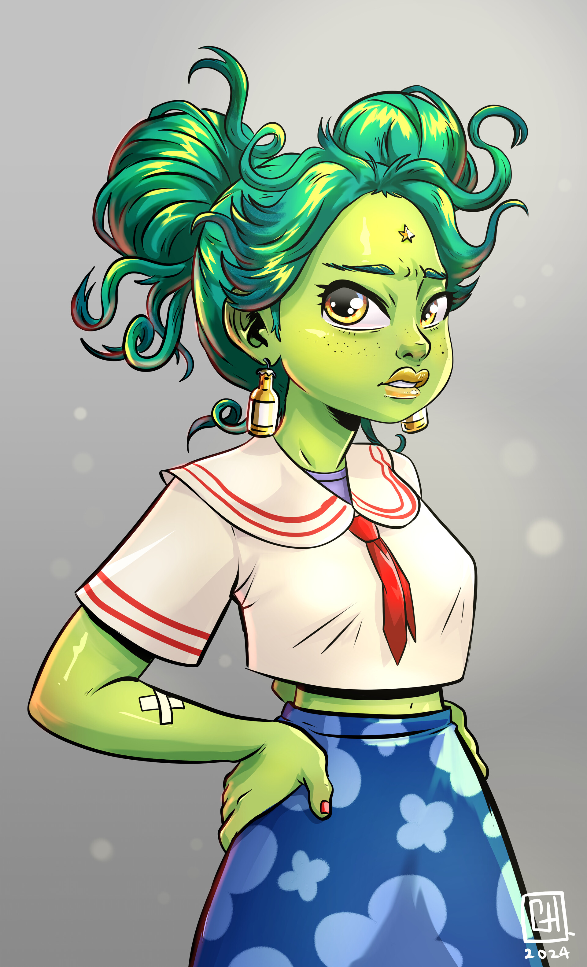 ArtStation - Green Girl