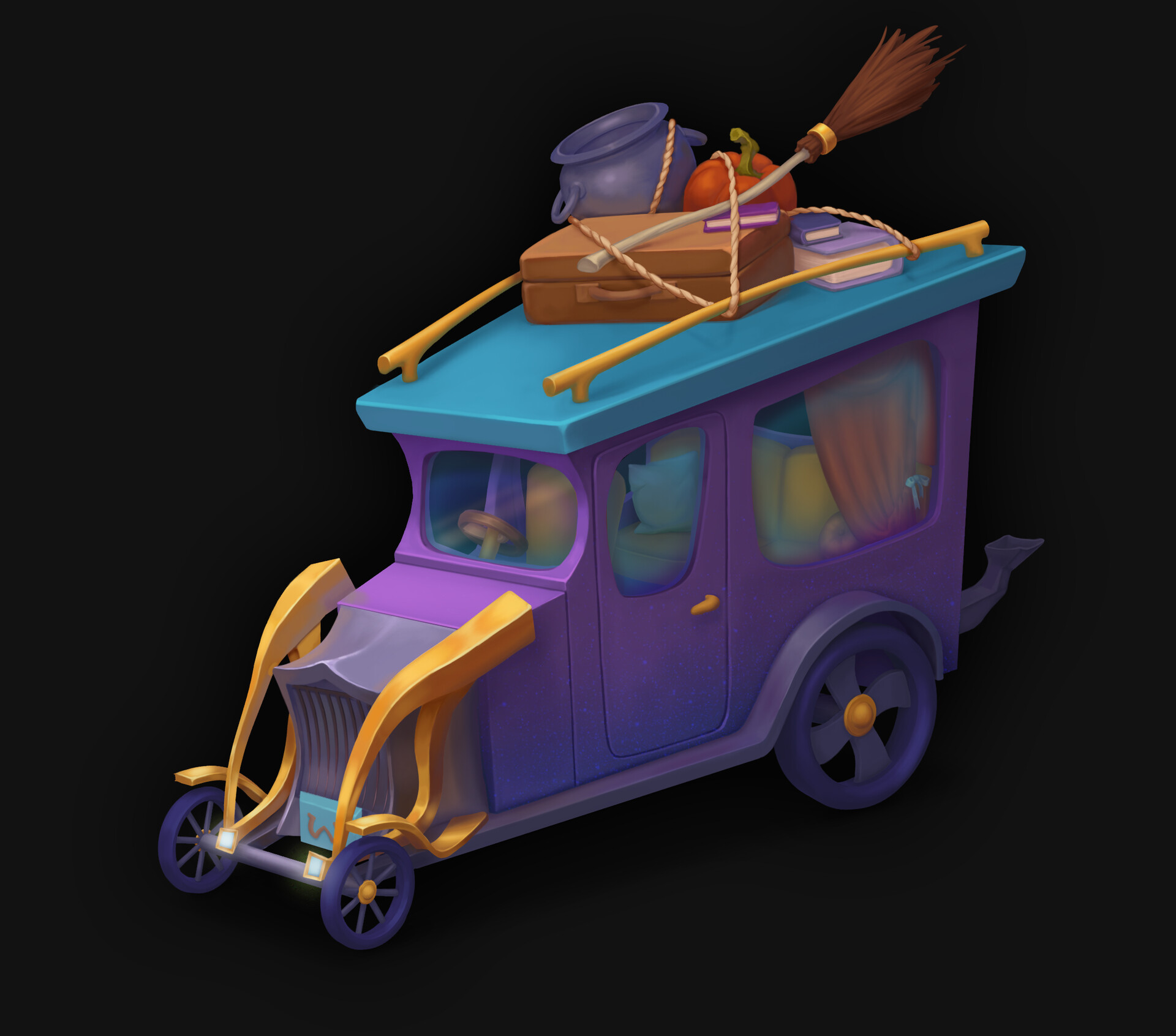 ArtStation - Witch's car