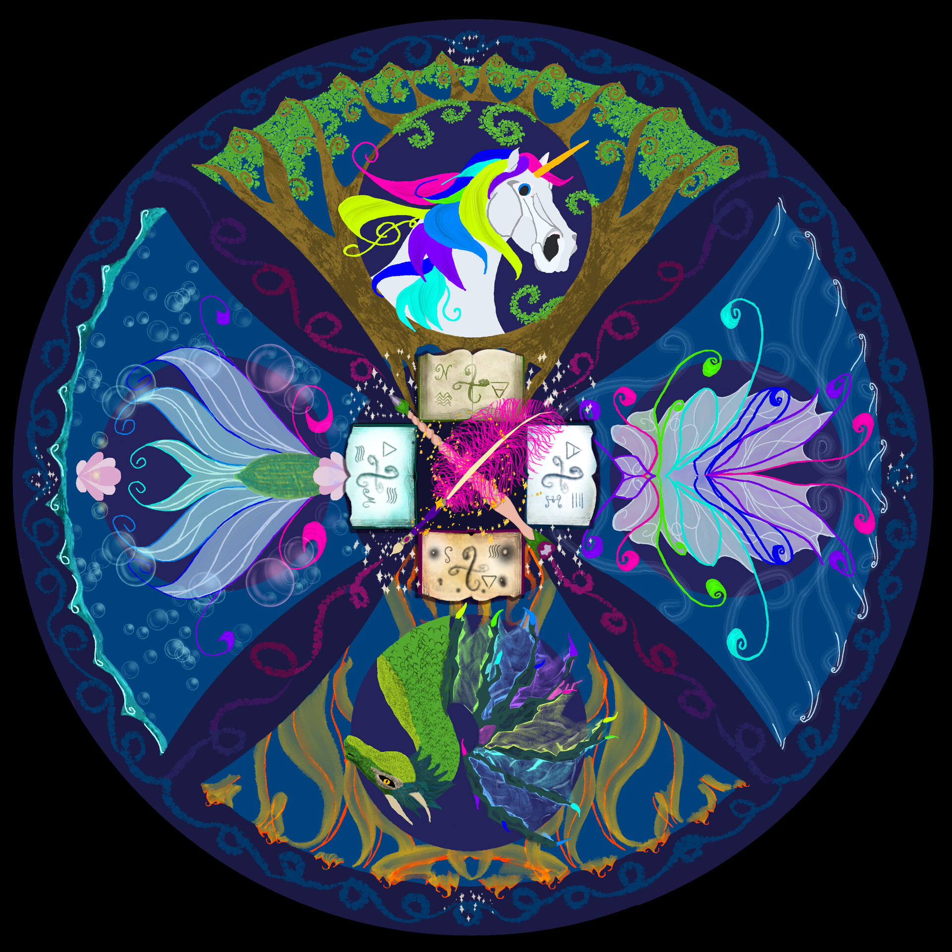 ArtStation - Fantasy Magic Mandala - Qualifier