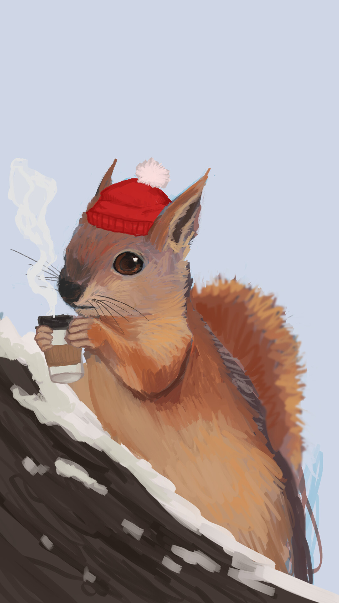 ArtStation - Cozy Squirrel