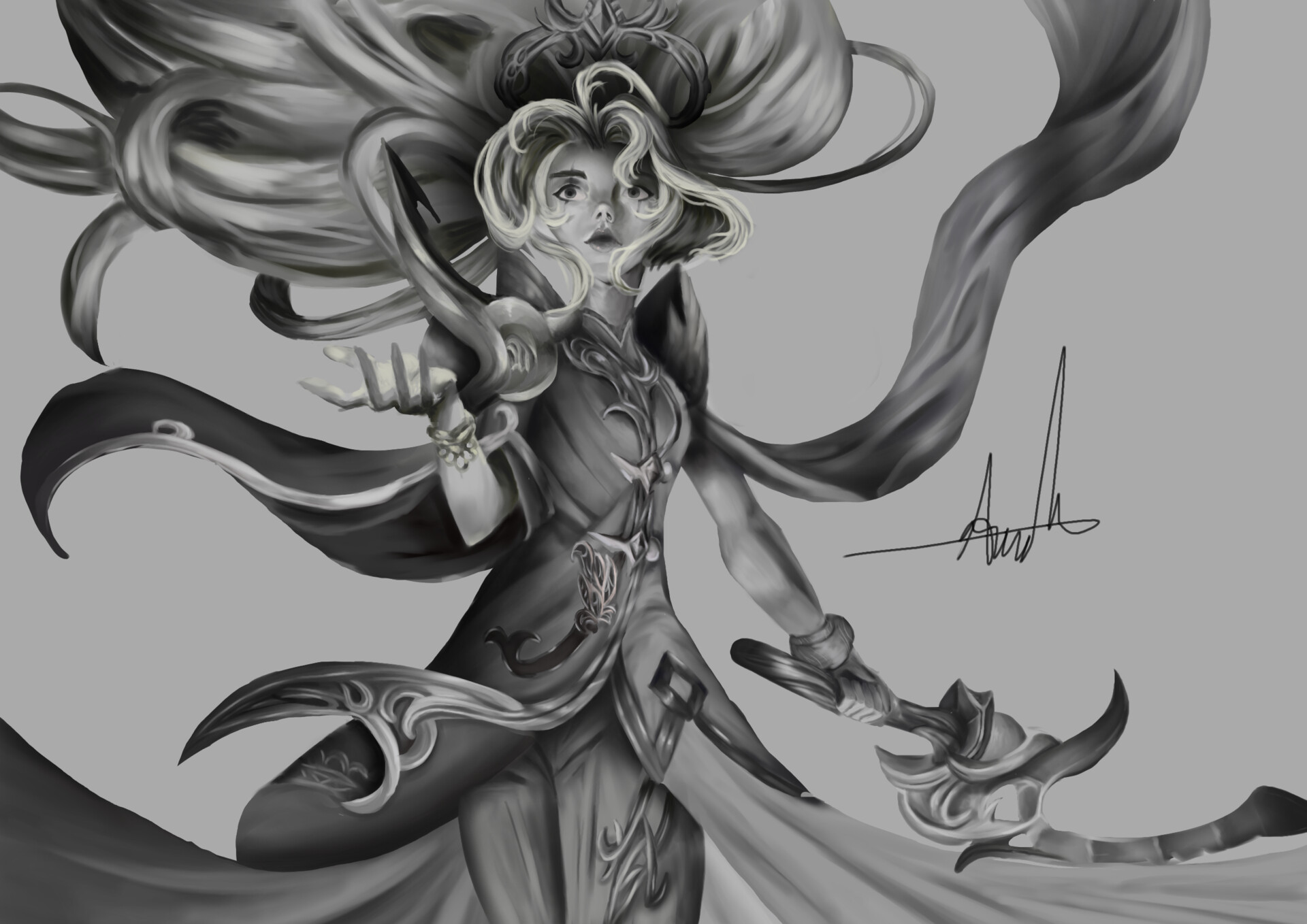 ArtStation - Study from winterbless diana splashart made by Bo Chen