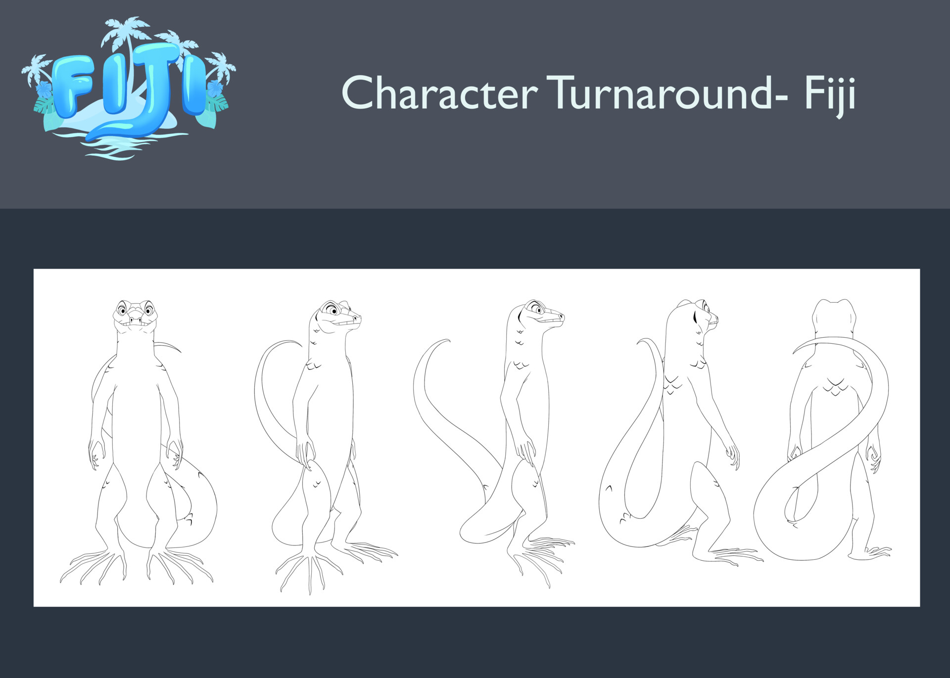ArtStation - Character Turnaround Model Sheet- Fiji