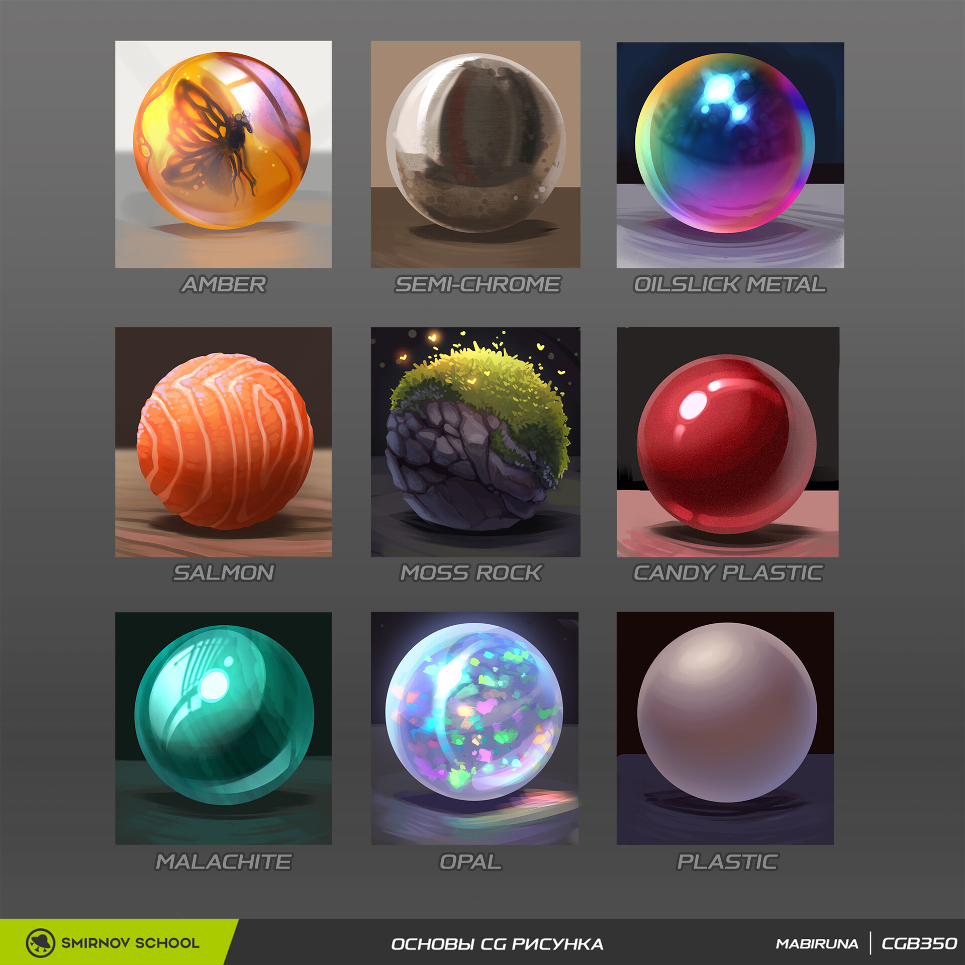 ArtStation - Materials study