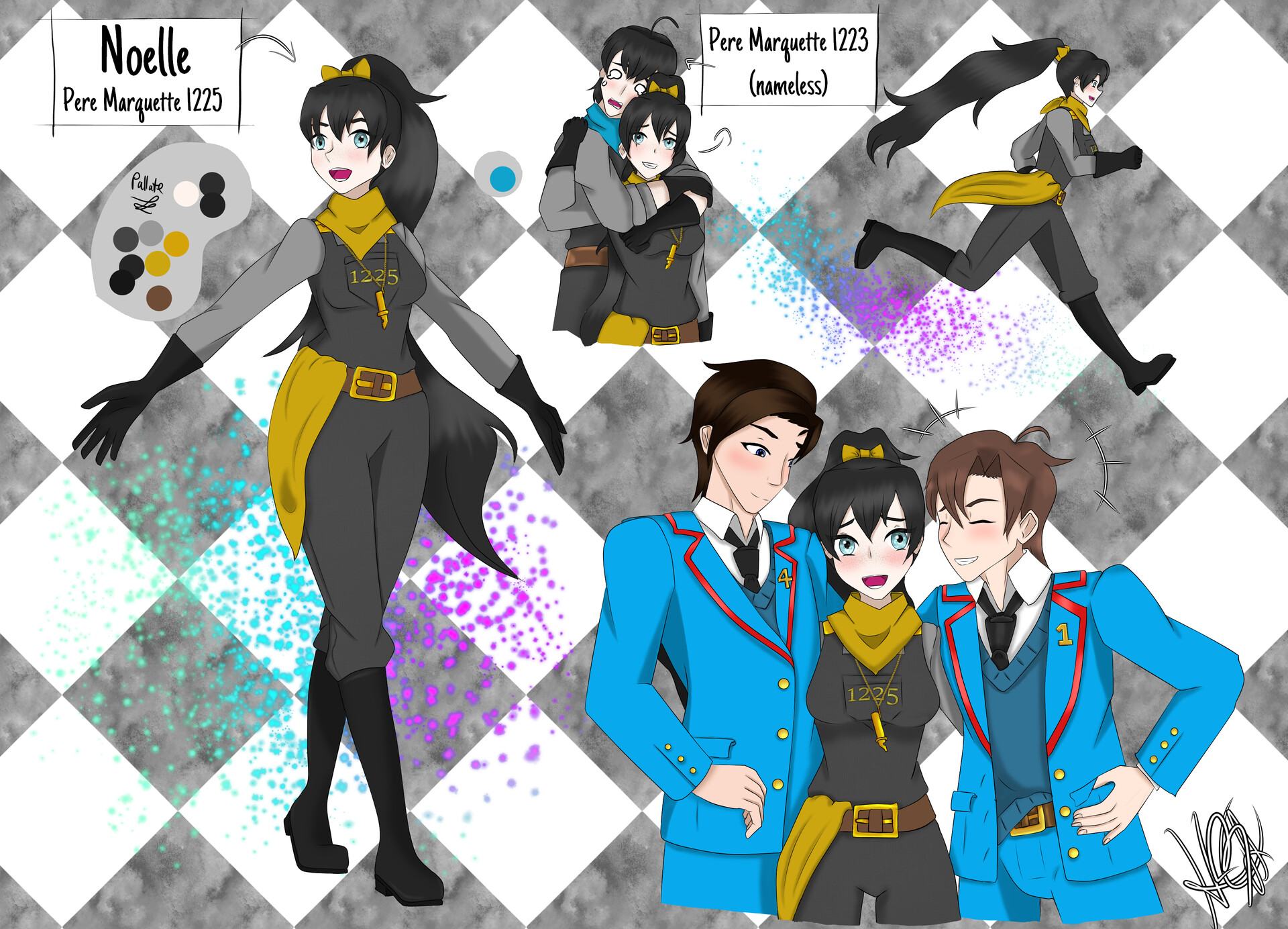 ArtStation - TTTE!Humanized - Pere Marquette 1225 + 1223 doodles