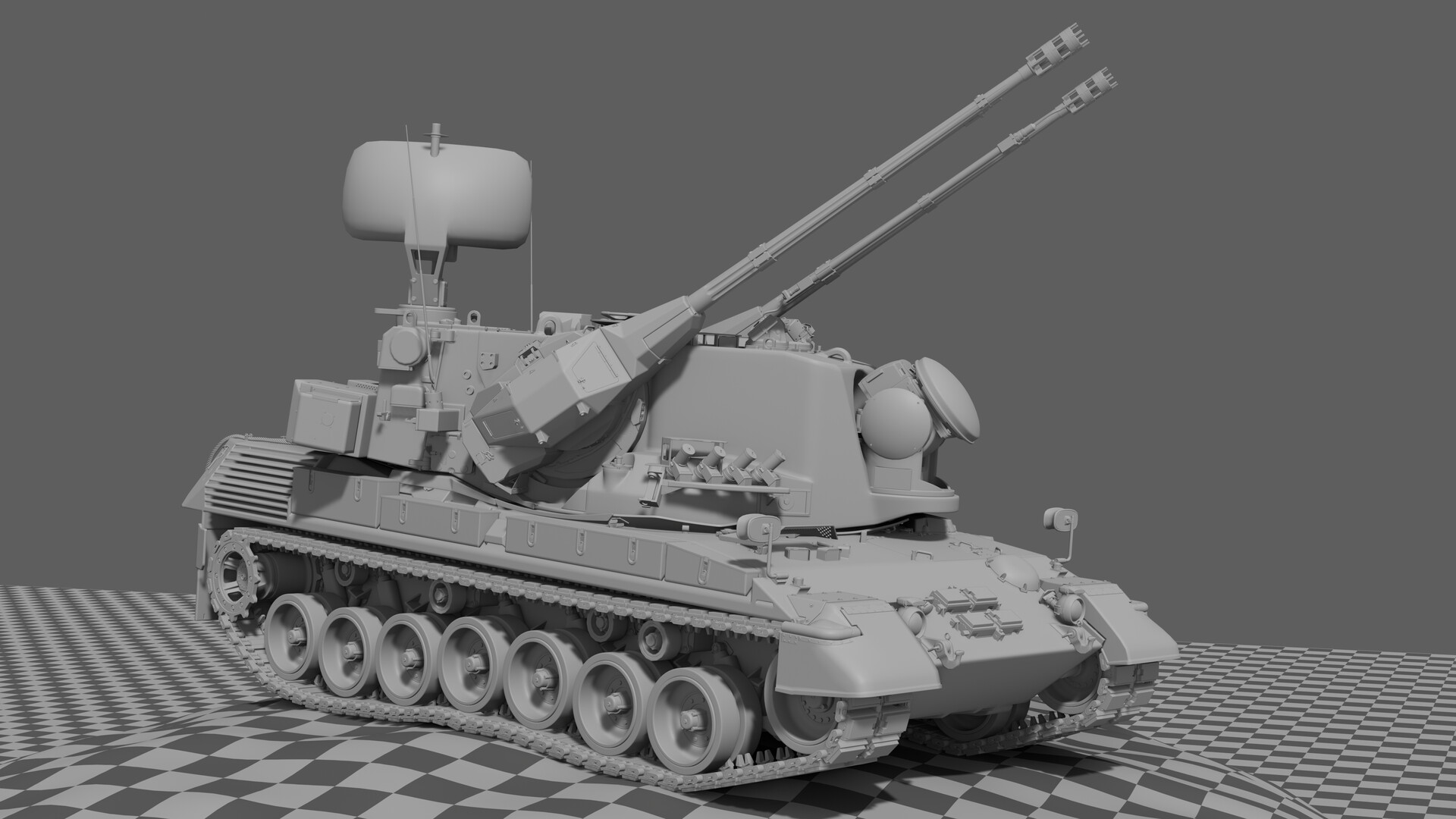 ArtStation - зсу гепард, динамический риг/anti-aircraft gun cheetah ...