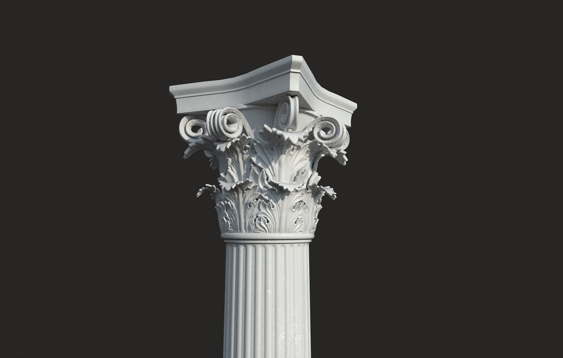 ArtStation - Ancient Roman column (Corinthian)