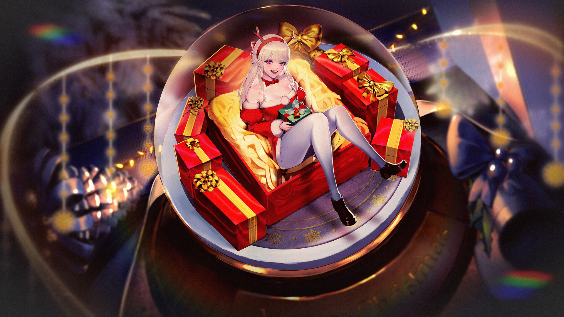 ArtStation - x-mas girl(commission)