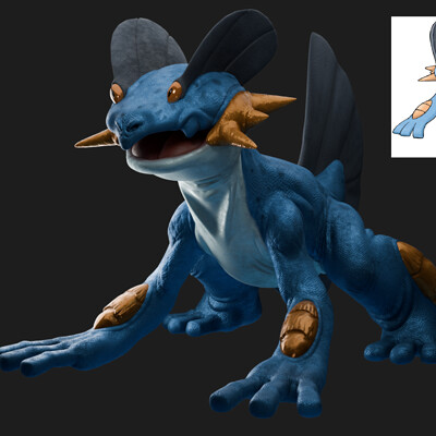 swampert 3d sprite