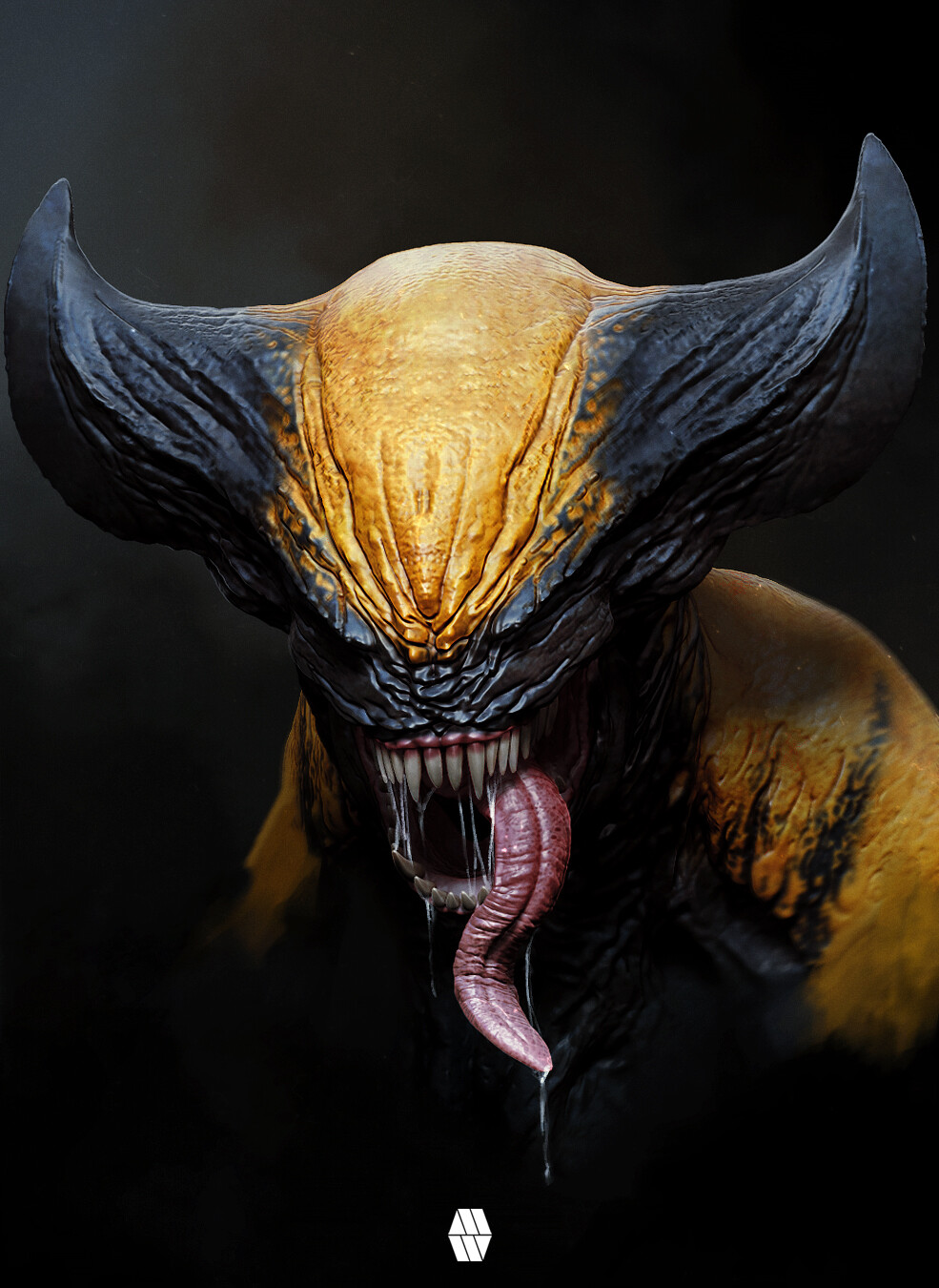 ArtStation - A Villain Emerges - 'Wolverine X Venom Bust' Concept