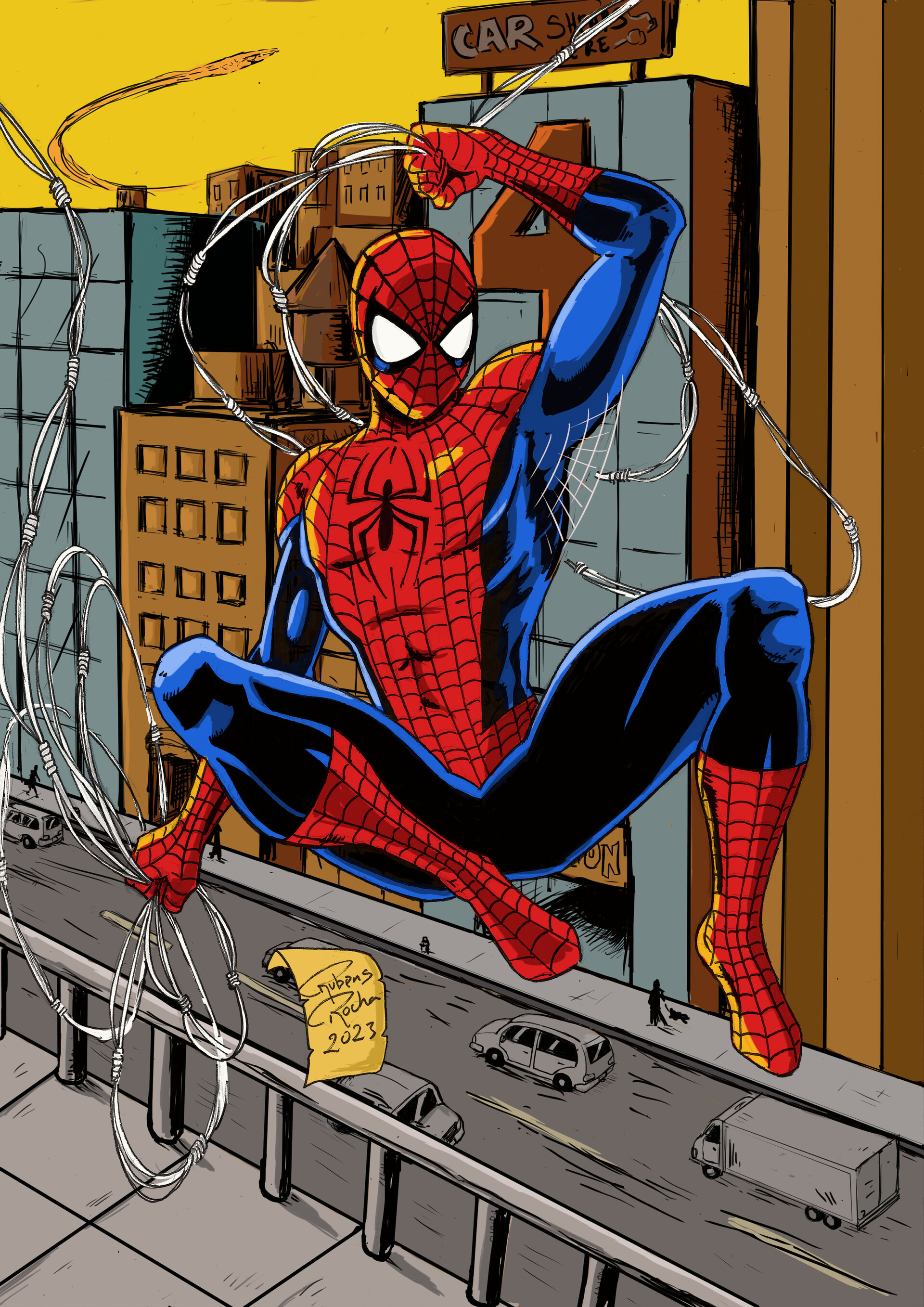 ArtStation - spider man comic stiller