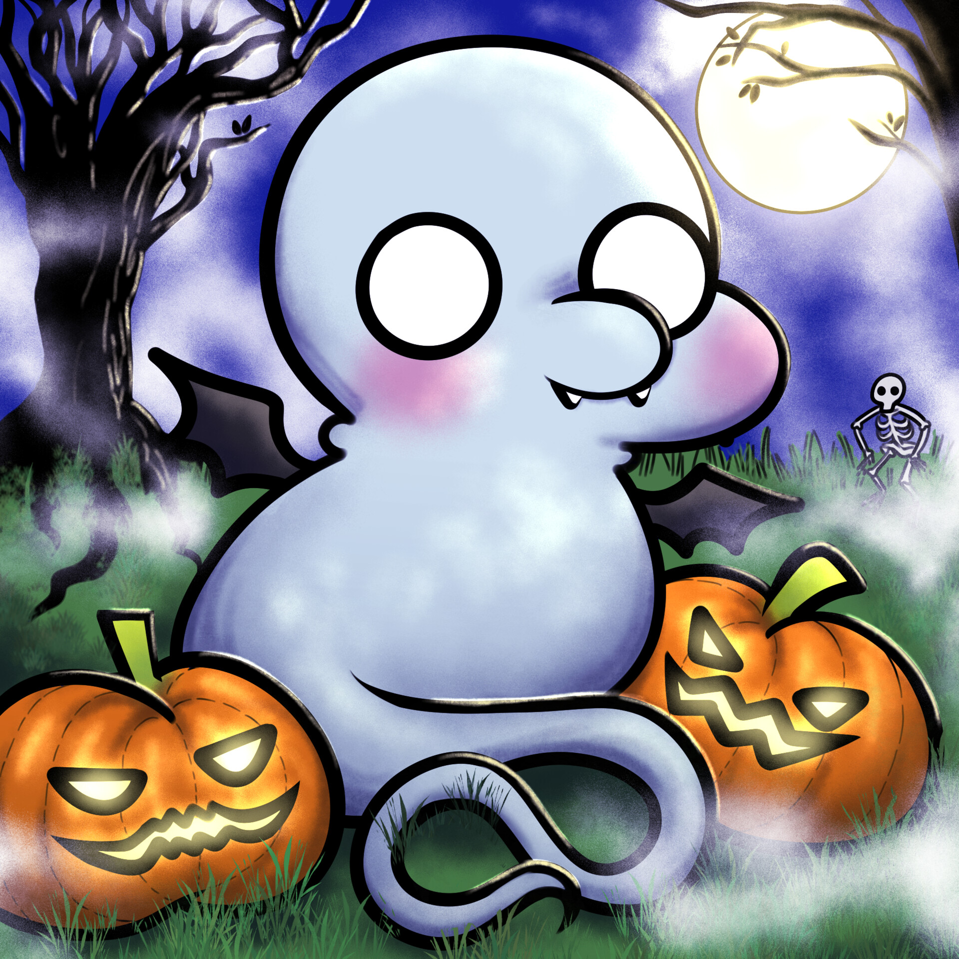 ArtStation - Spoopy Ghost Dino