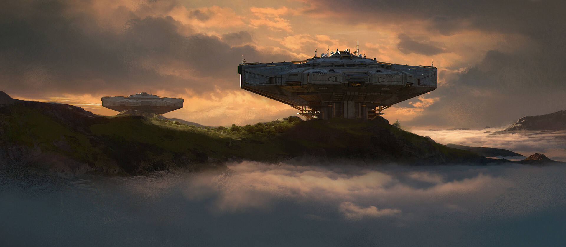 ArtStation - Sci-fi Military Base