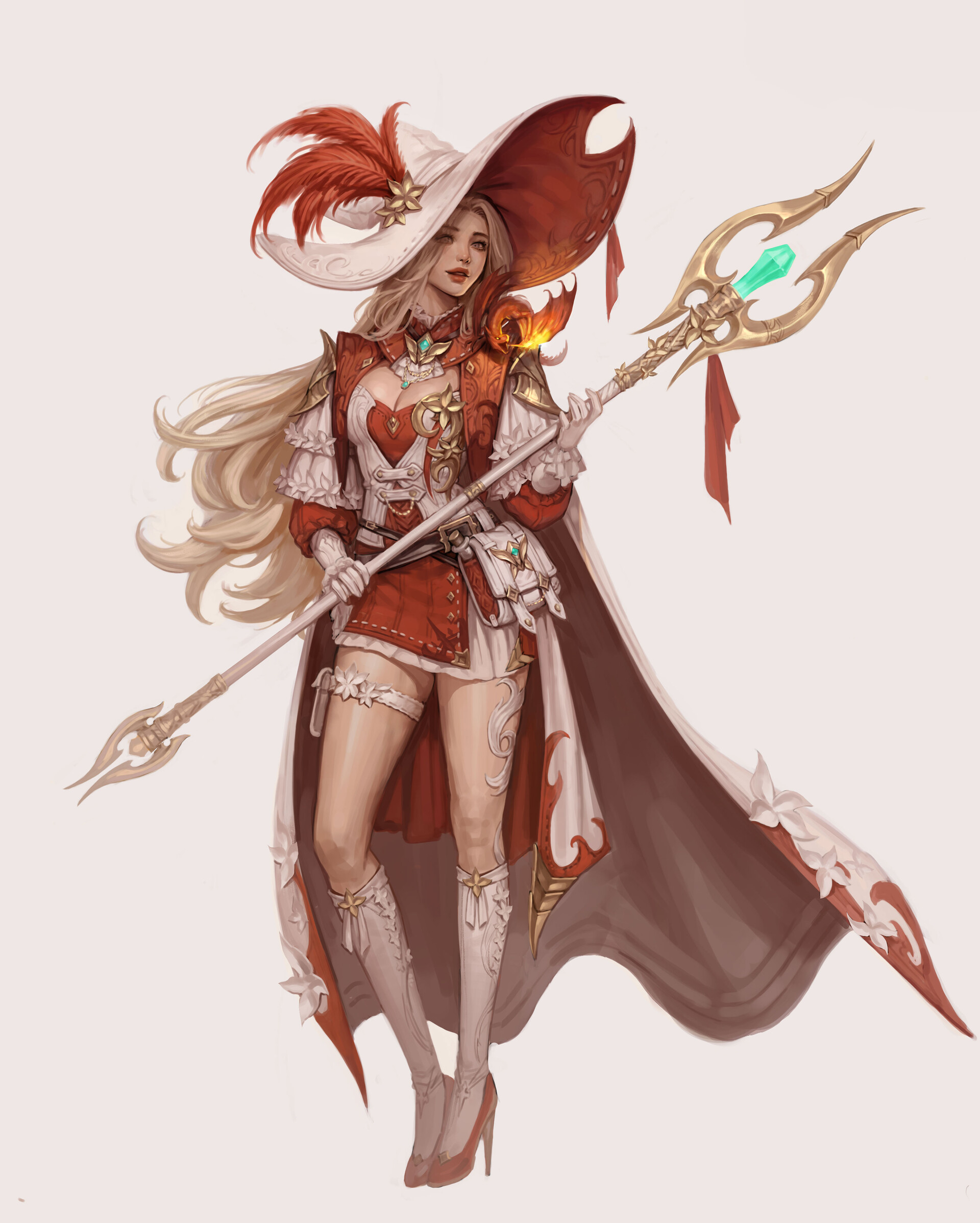 ArtStation - red-flamed wizards