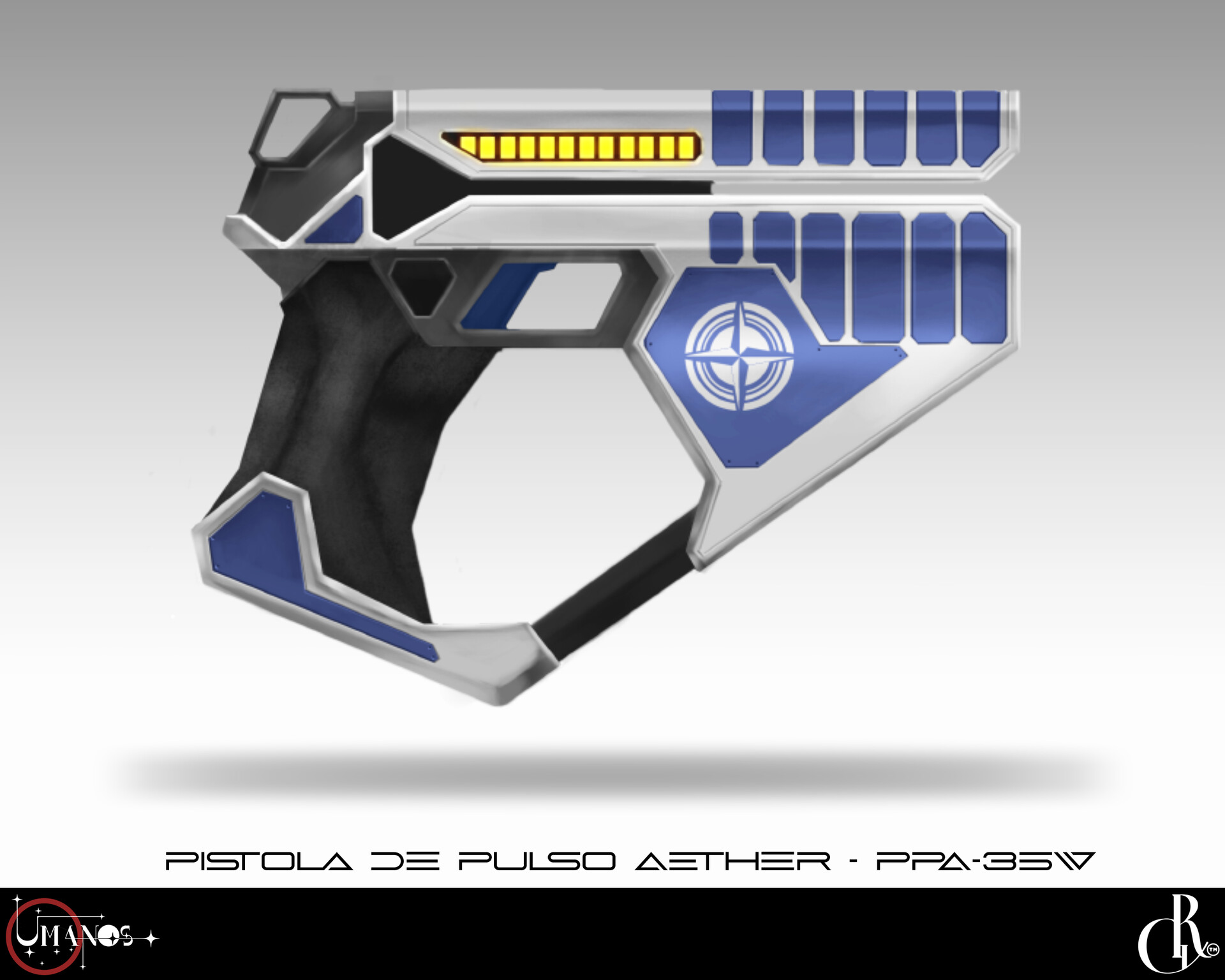 ArtStation - Aether pulse pistol - concept art.
