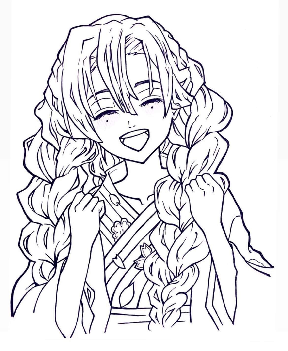 ArtStation - Mitsuri Kanroji - Kimetsu No Yaiba Fan Art